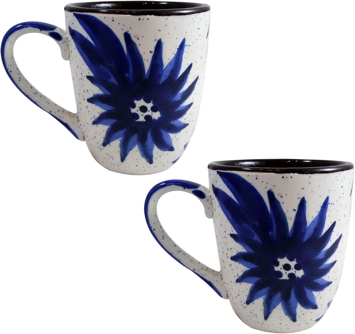 India Meets India Coffee Mug/Cup Ceramic Set of 2 Handmade | Khurja ...