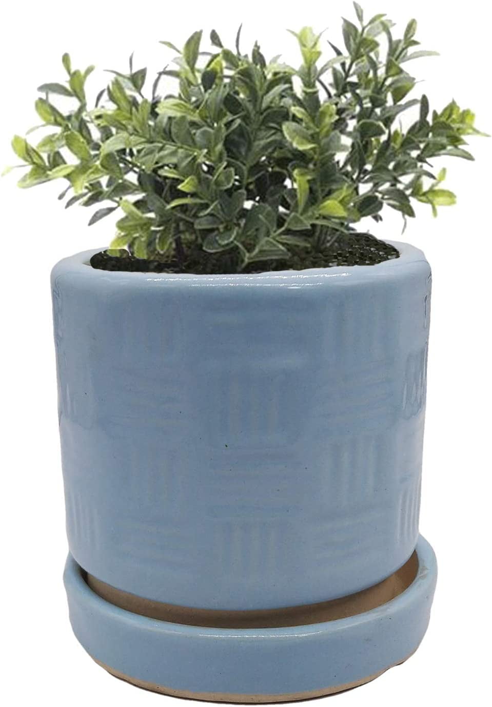 India Meets India Cup Plate Ceramic Flower Pot Planter Indoor Outdoor ...