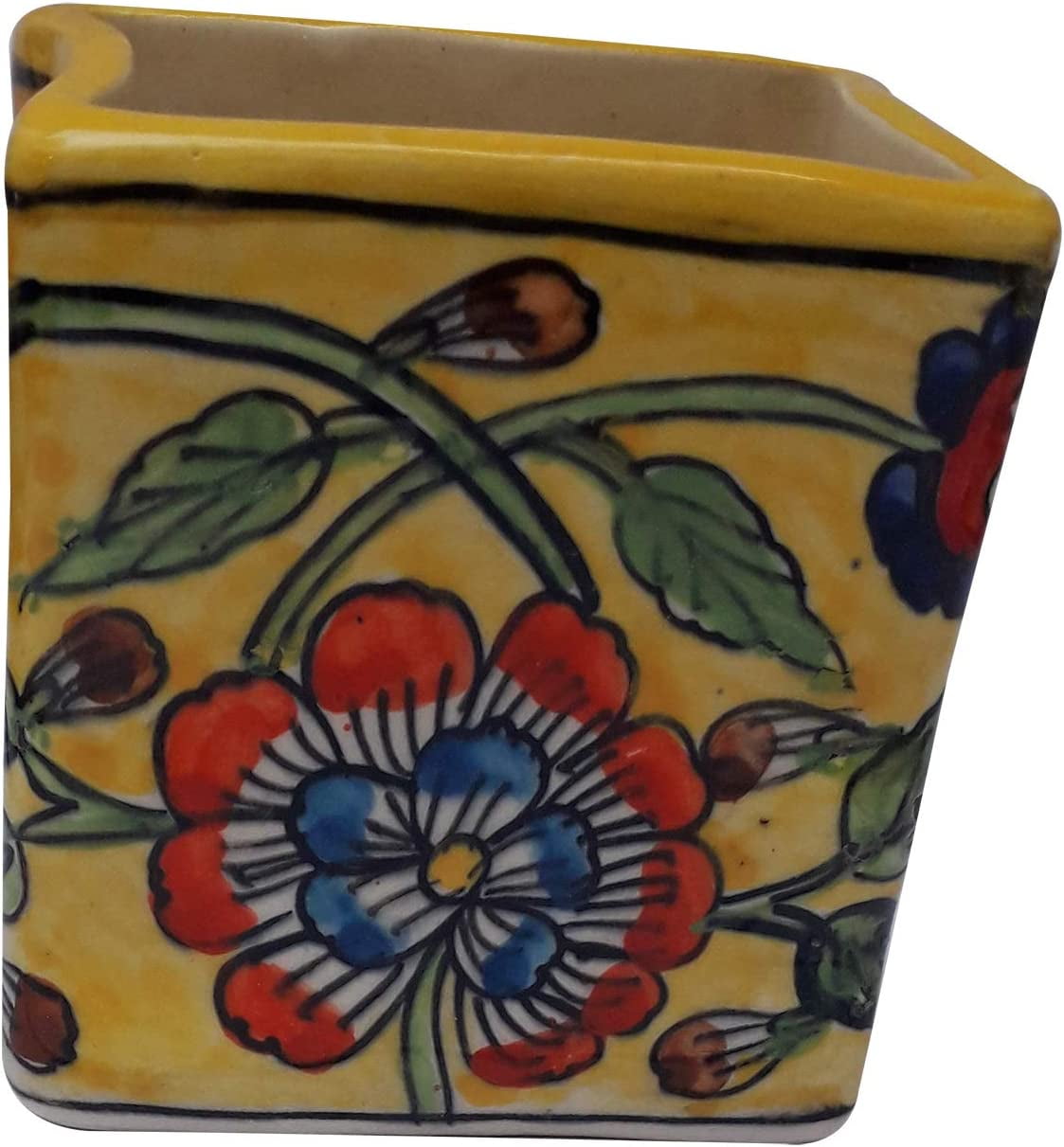 India Meets India Handicraft Ceramic Flower Pots Ceramic Planter Plant ...