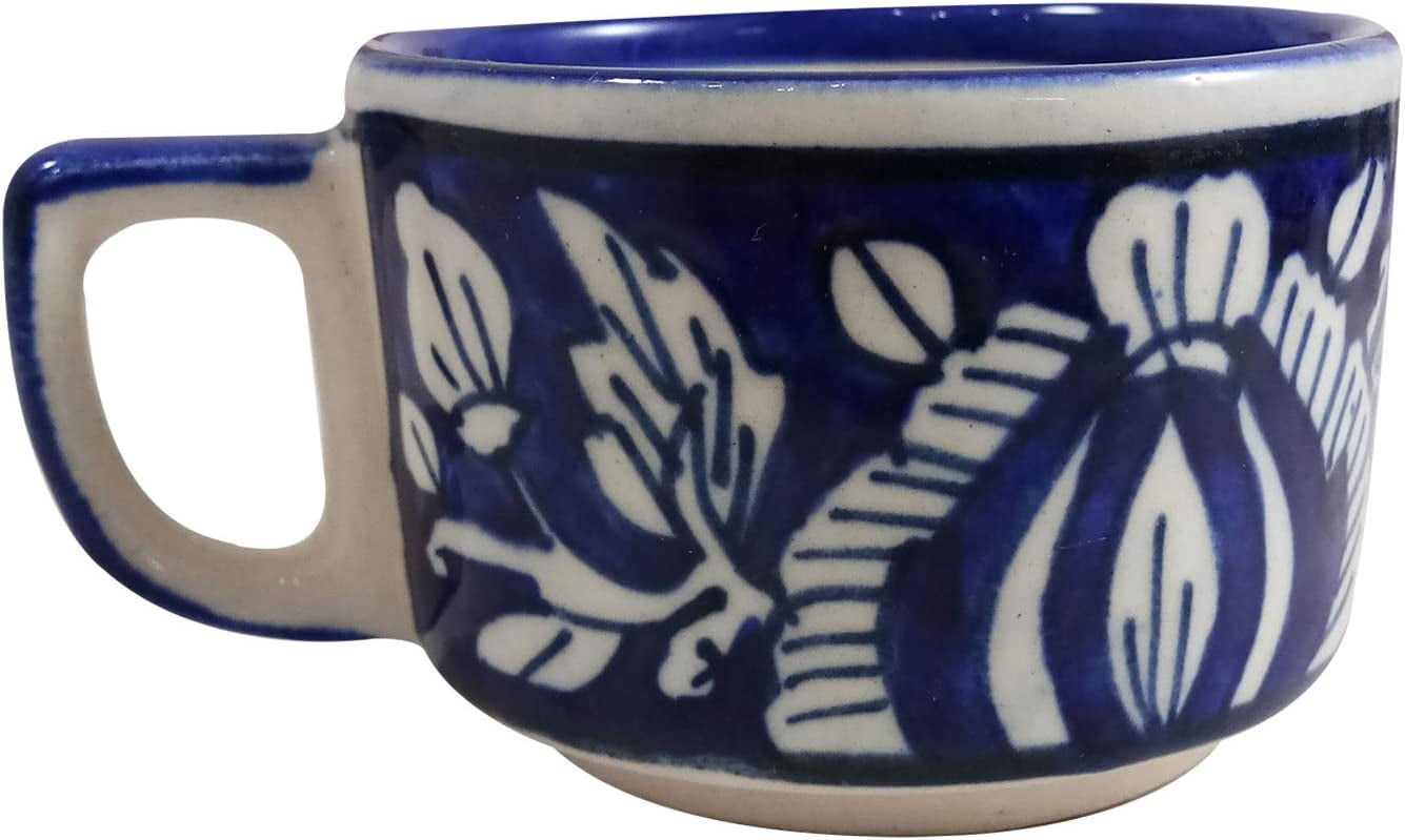 India Meets India Handicraft Ceramic Mug Set of 4 Tea Cup Ceramic ...