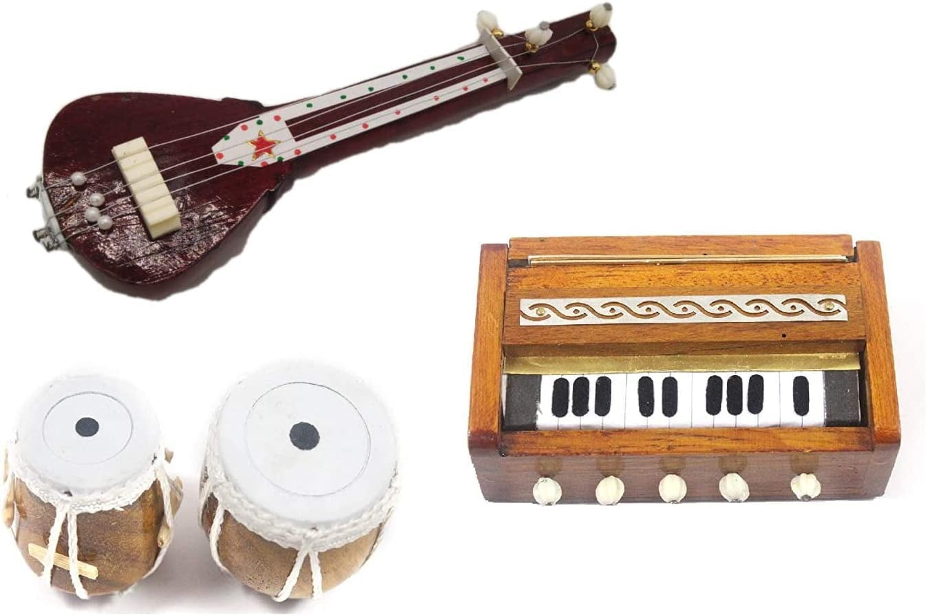 India Meets India Handicraft Musical Instrument Miniature Fridge ...
