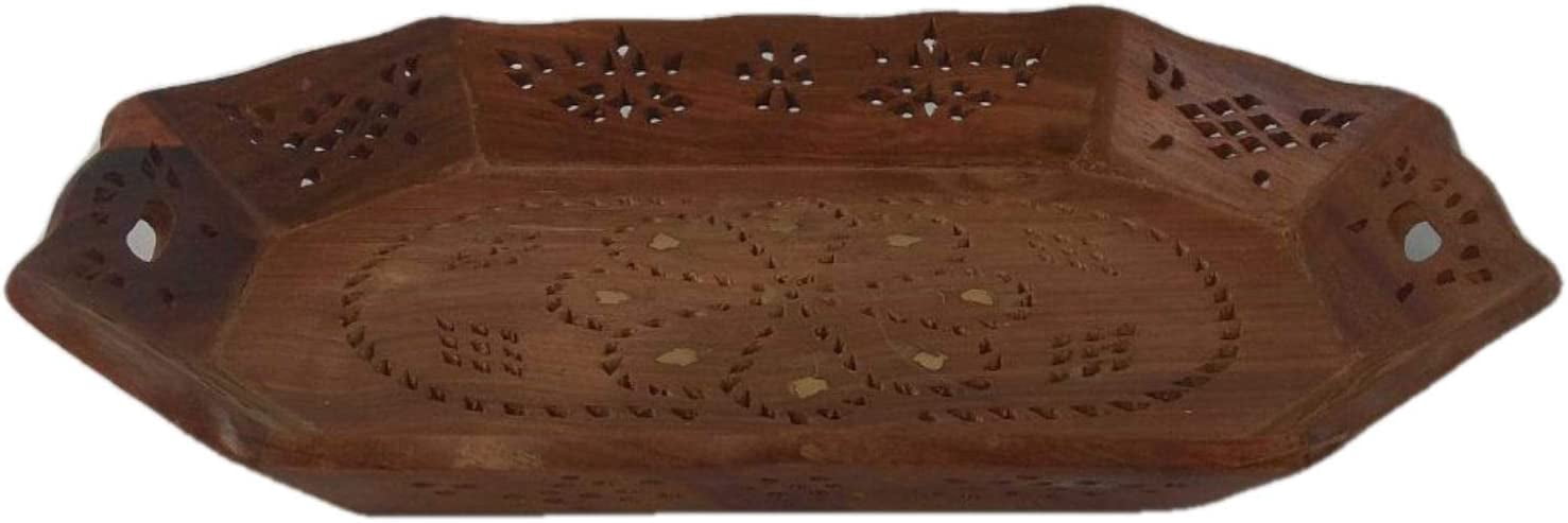 India Meets India Handicraft Wooden Serving Tray Serving Platter, Best ...