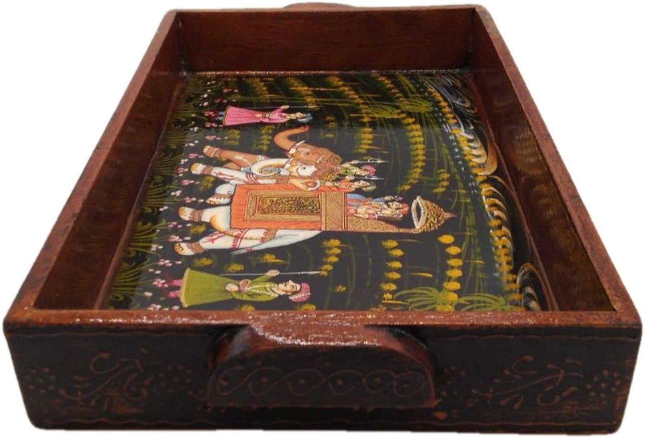 India Meets India Handicraft Wooden Serving Tray Serving Platter, Best ...