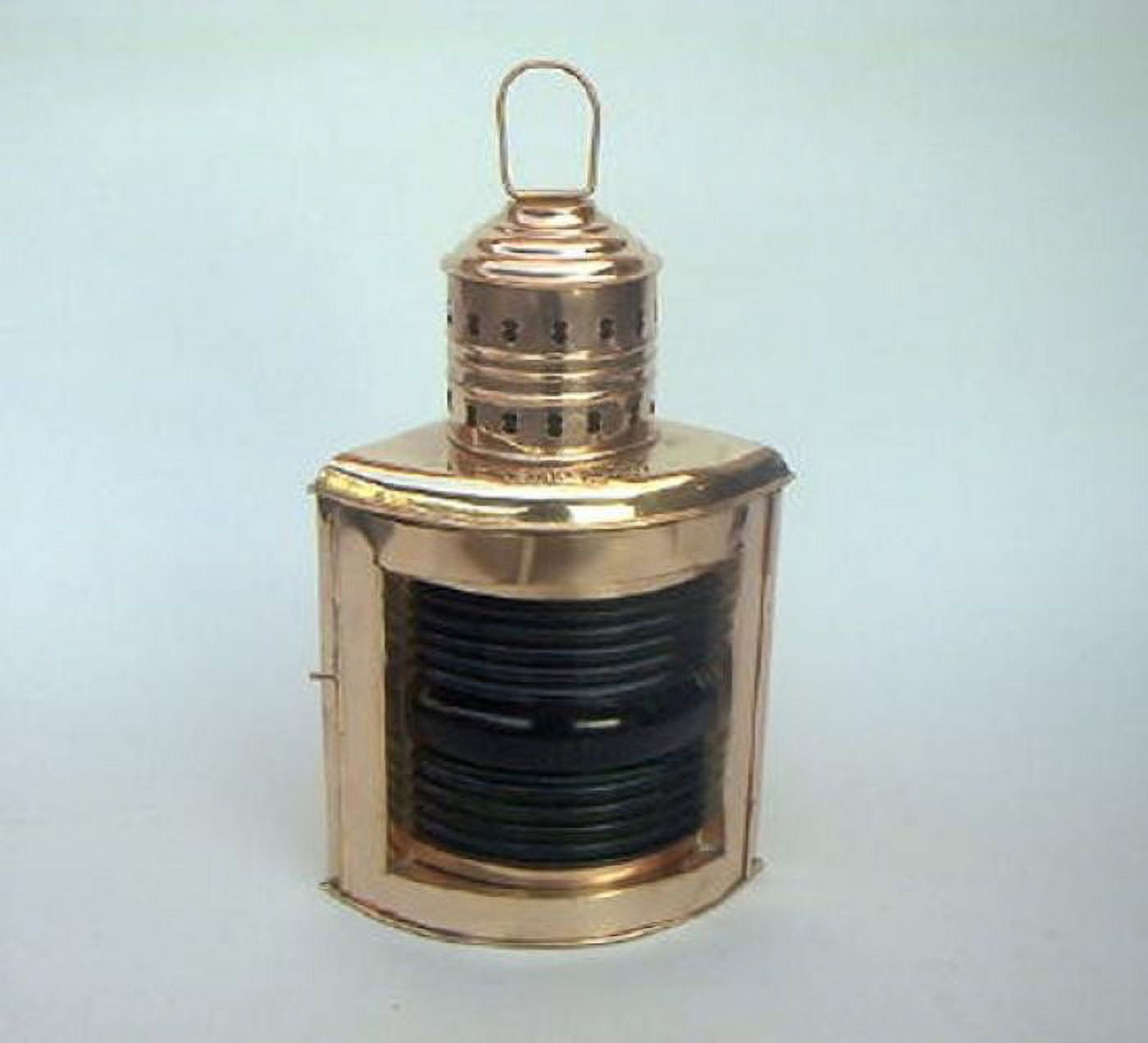 India Overseas Trading CO 15281 Copper Ship Lamp Large, Green ...