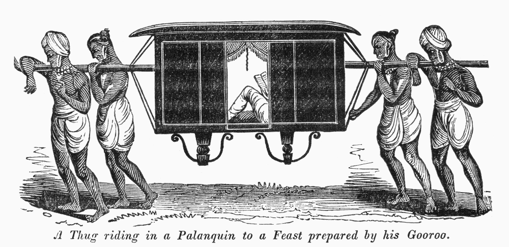 India: Palanquin, 1849. /Na Thug In India Traveling To A Feast In A ...