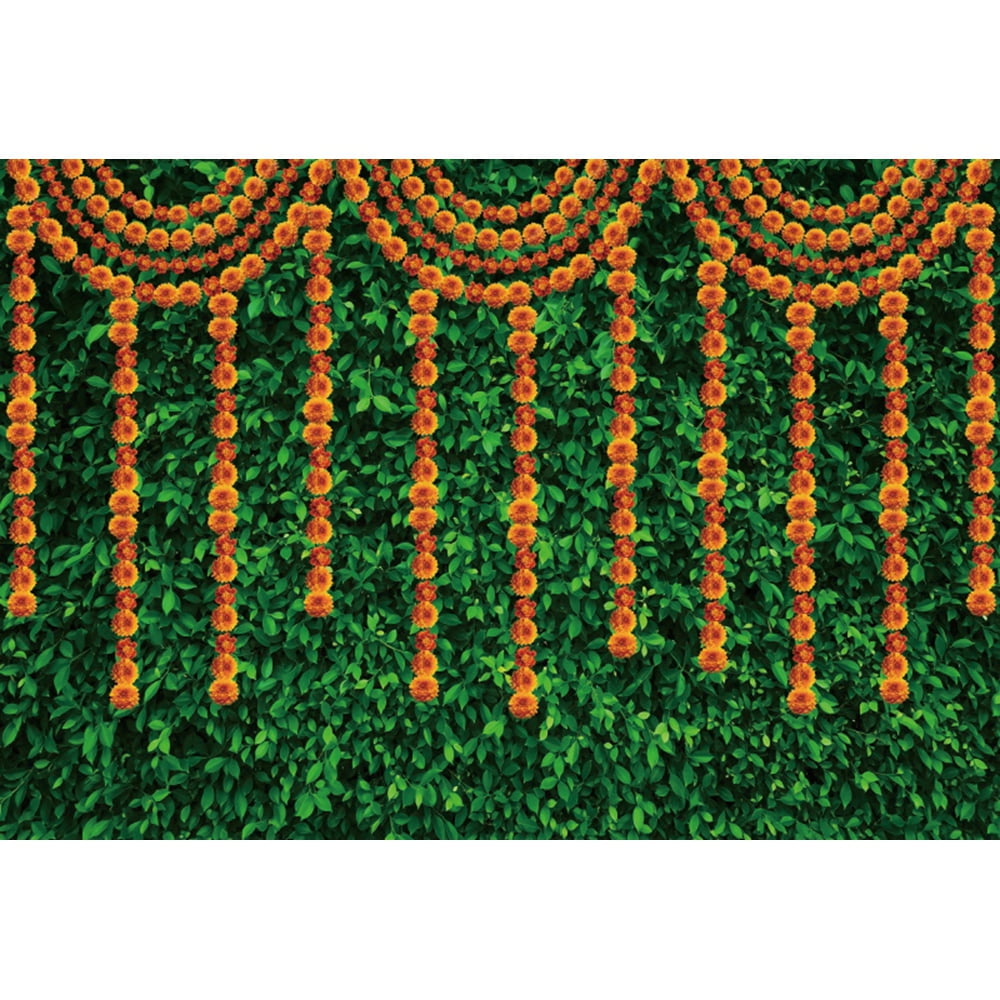 India Pooja Traditional Photography Background Puja Ganpati Green ...