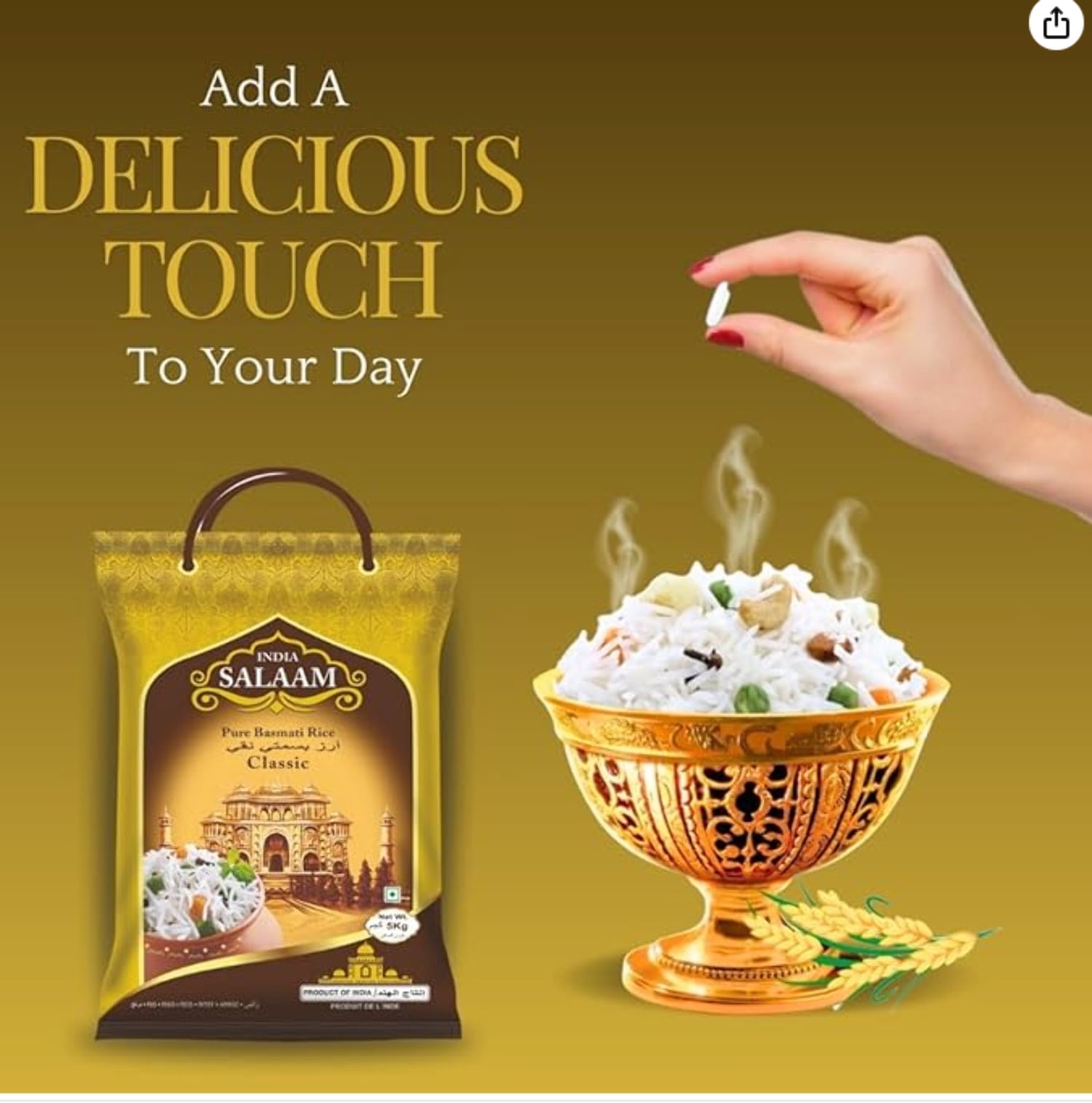 India Salaam Classic Basmati Rice (10 lbs) - Walmart.com