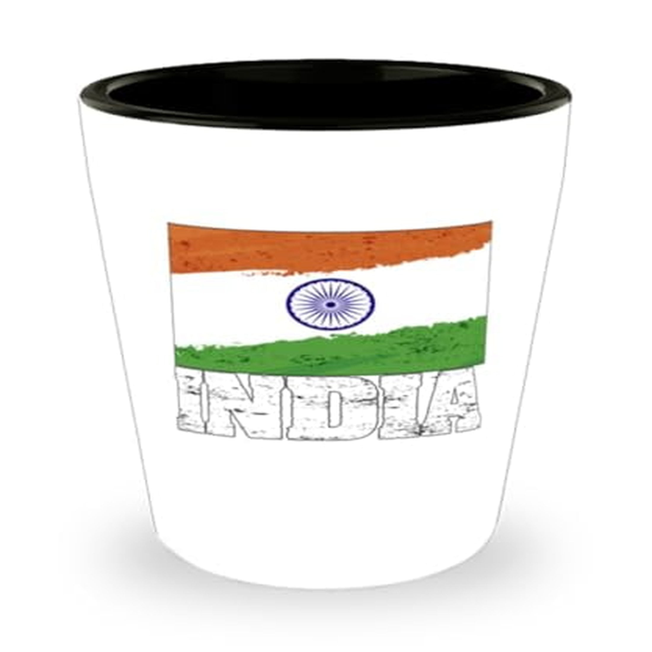 India Shot Glass, Indian Flag, National Pride Gift, Mini Glassware, 1 ...