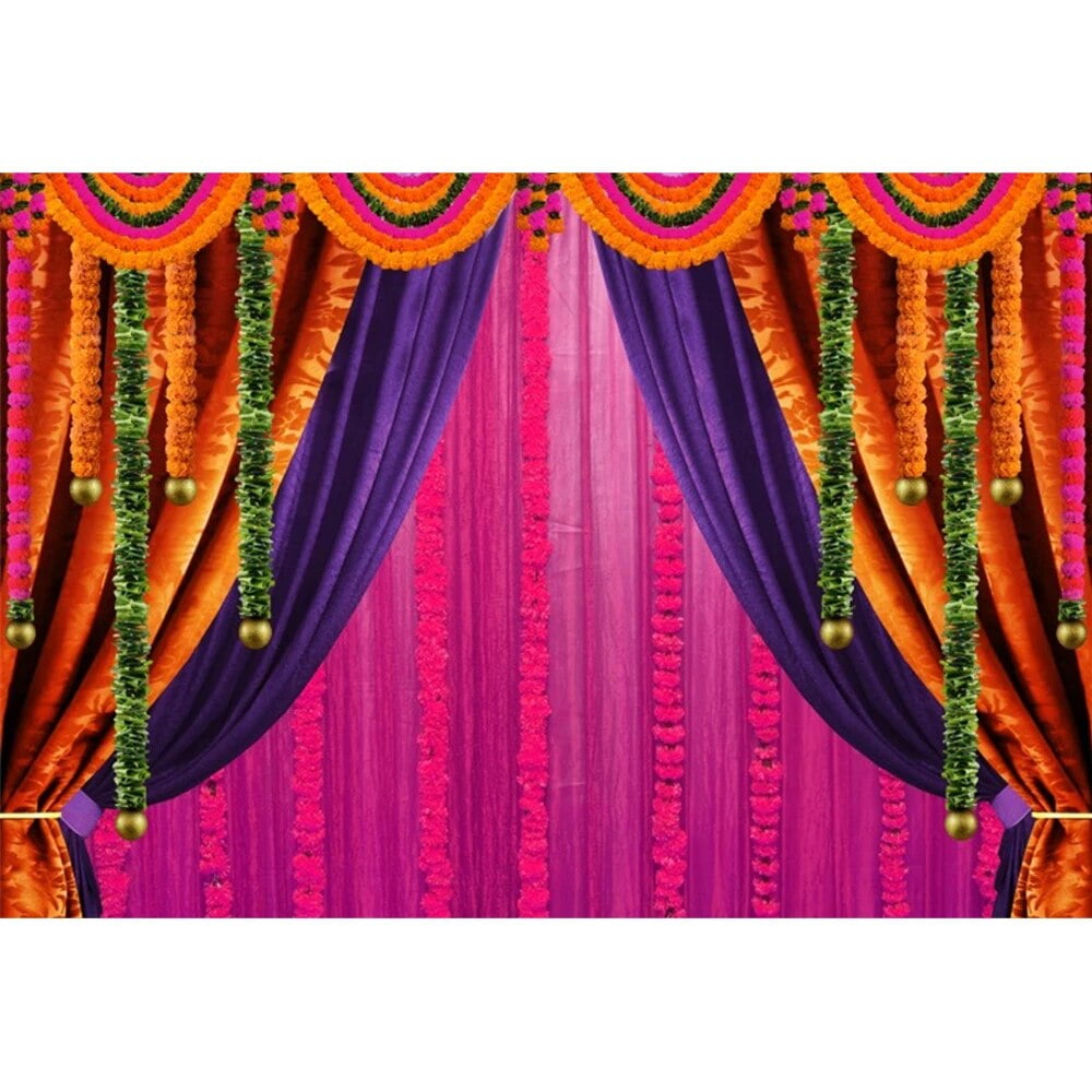 India Traditional Photography Backdrop Perfect For Chatiya Ganesh Party ...