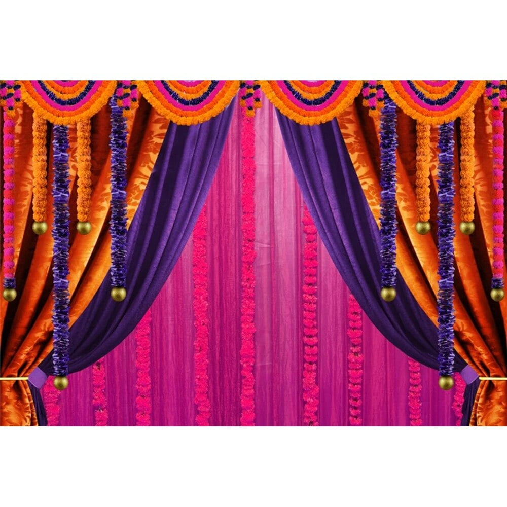 India Traditional Photography Backdrop Perfect For Chatiya Ganesh Party ...