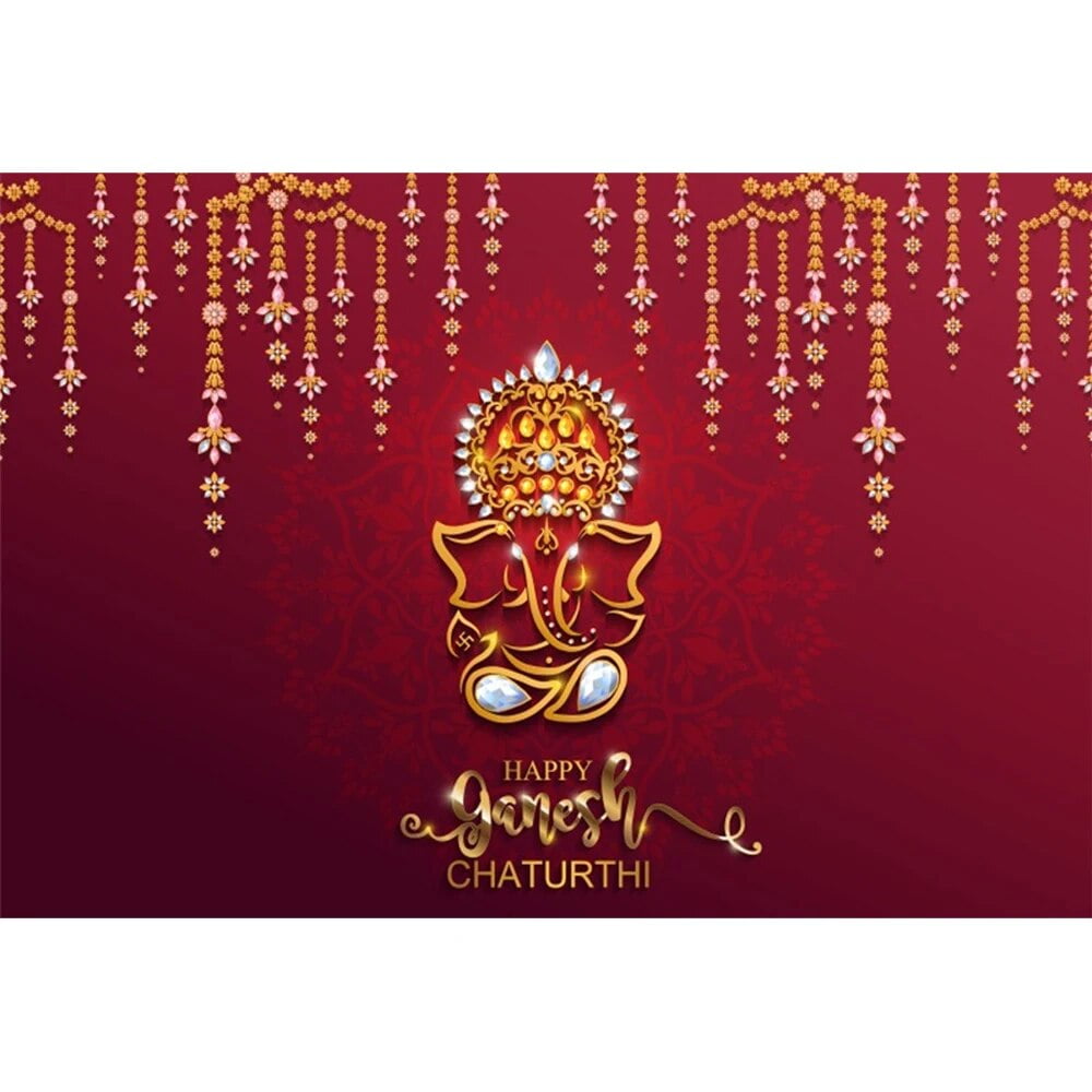 India Traditional Photography Backdrop Perfect For Chatiya Ganesh Party ...
