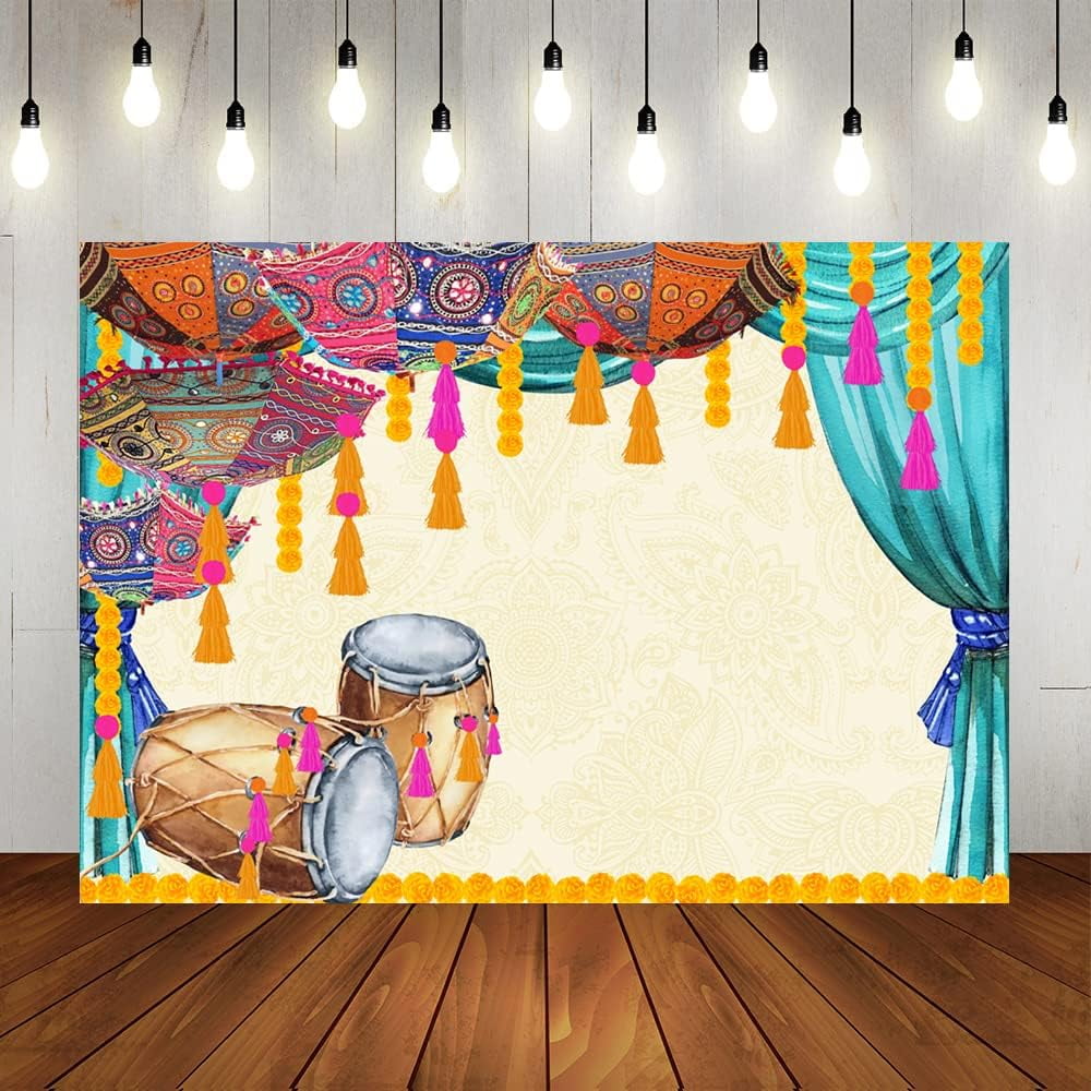 India Traditional Wedding Backdrop for Photography Yellow Flower ...