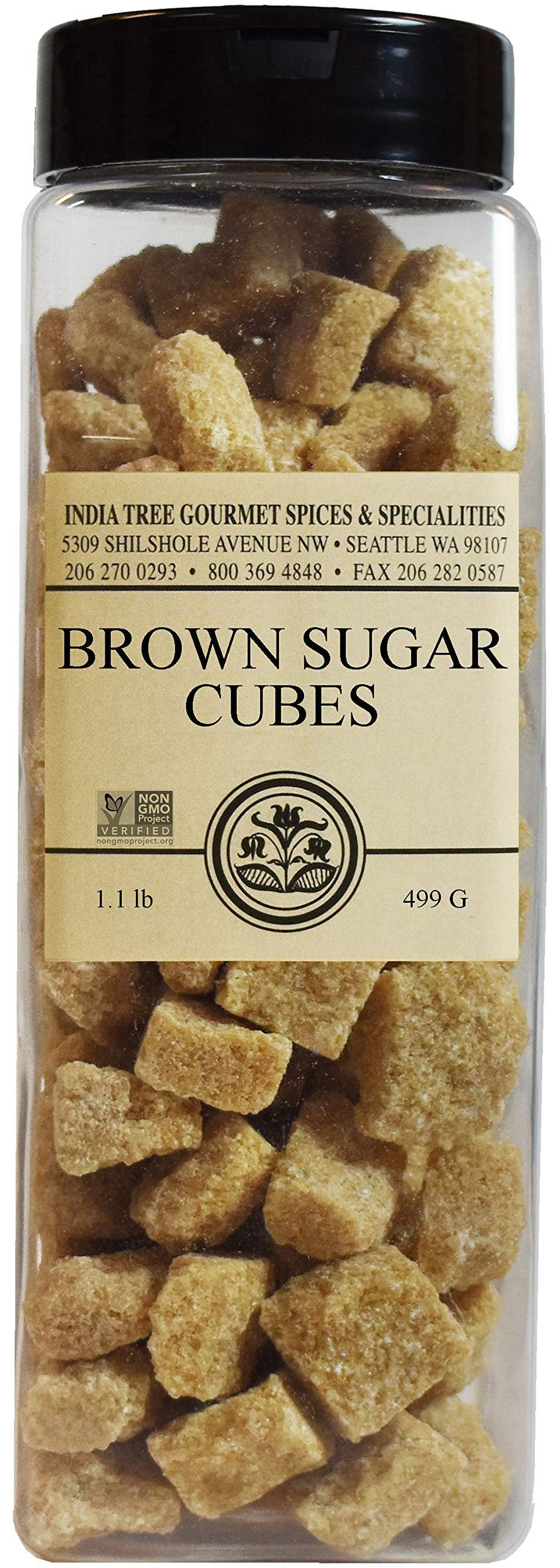 India Tree Brown Sugar DEF29 Cubes from Mauritius - 1.1 lb Pantry Pak ...