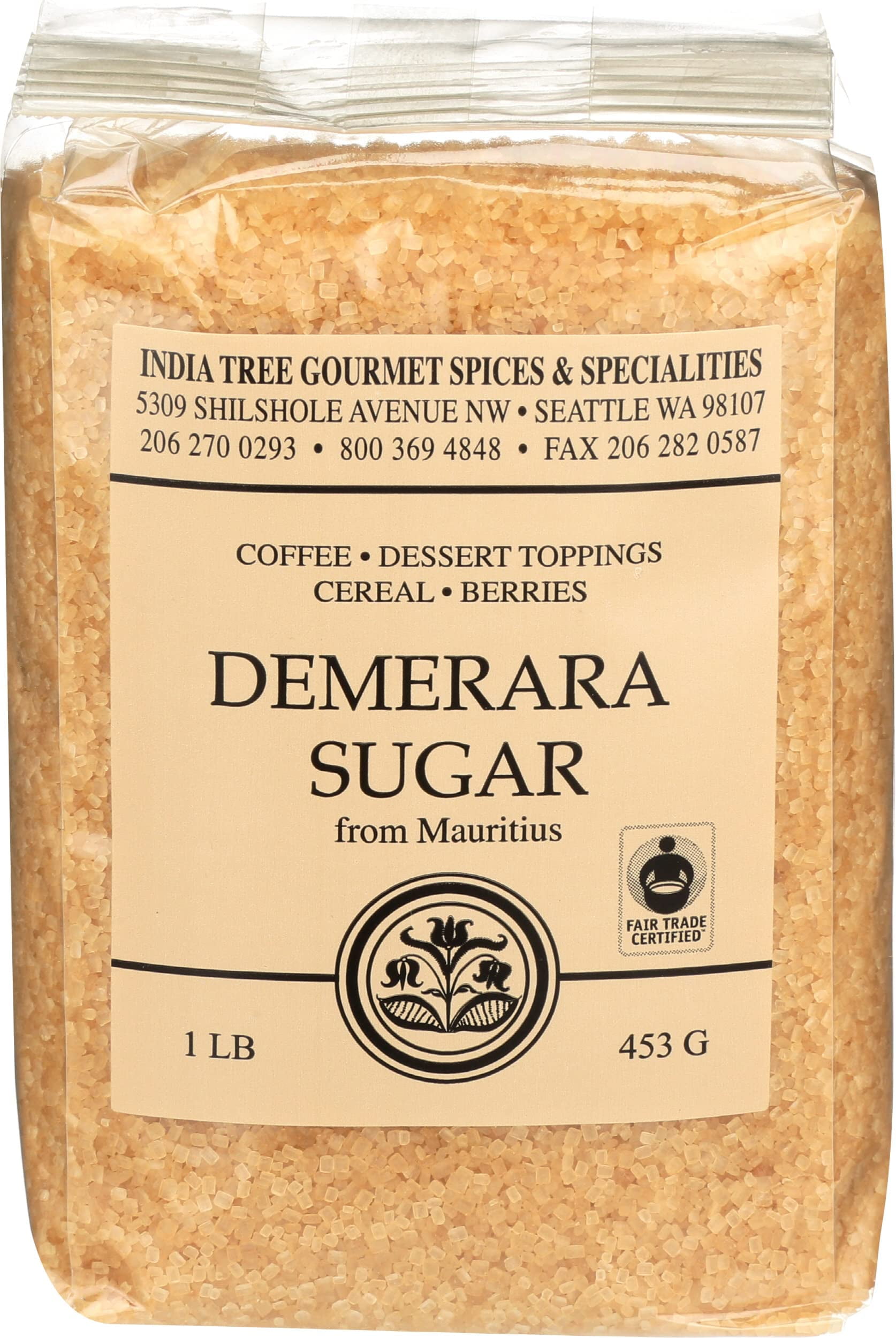 INDIA TREE Demerara Sugar, 16 OZ - Walmart.com