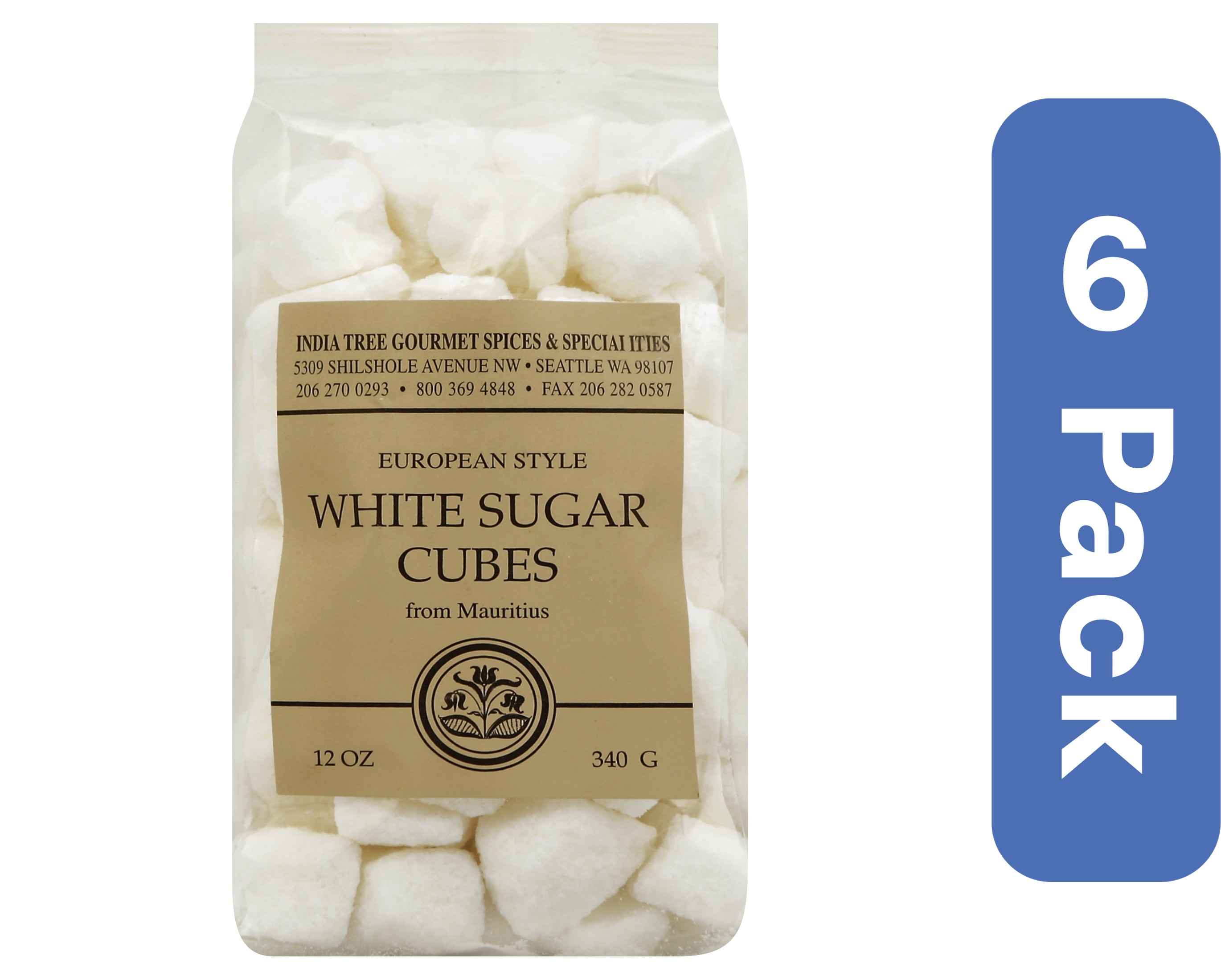 India Tree White Sugar Cubes 12 oz (Pack of 6) - Walmart.com