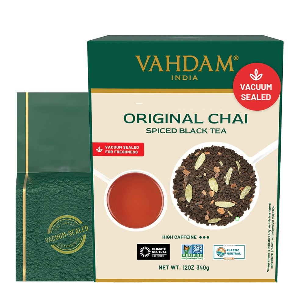 , India's Original Masala Chai Tea Loose Leaf 170+ Cups 340g/12oz ...