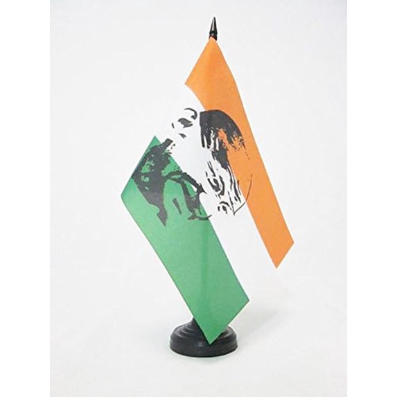 India with Ghandi Table Flag 5'' x 8'' plastic stick and base - Walmart.com
