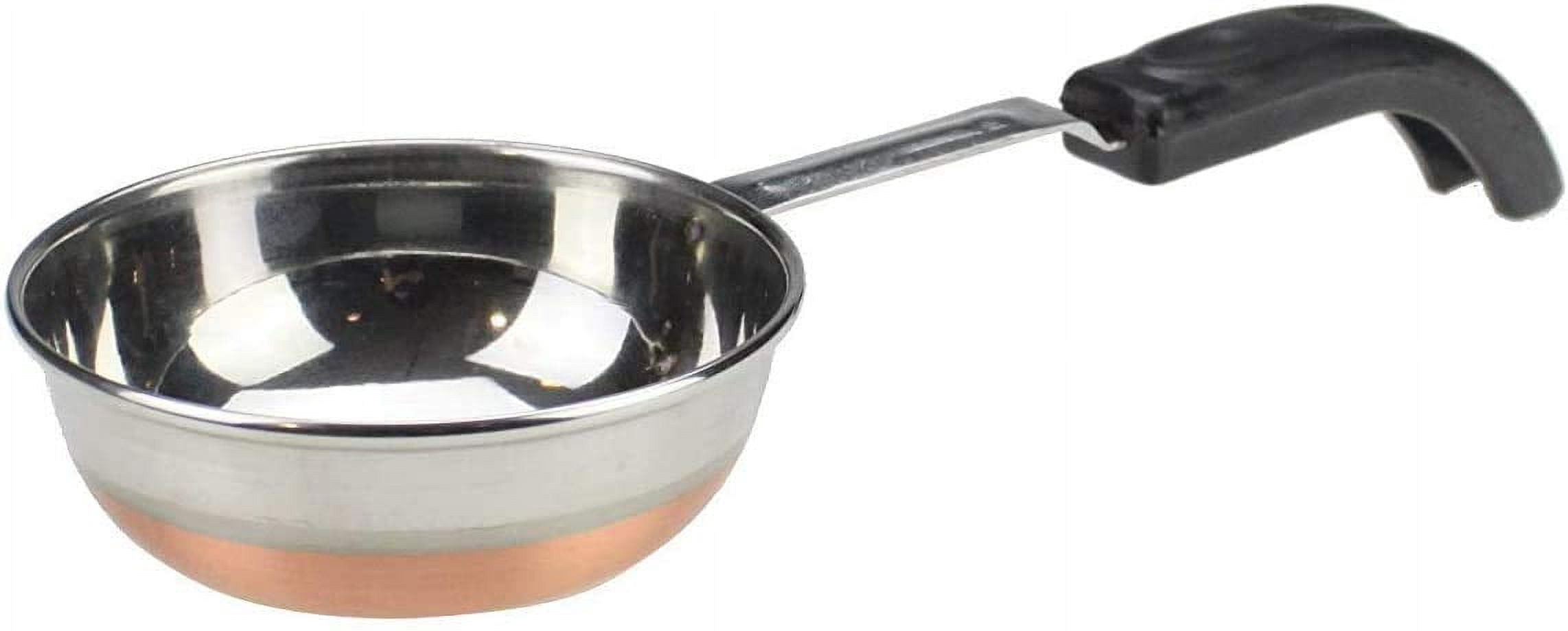 IndiaBigShop Stainless Steel Spice Heating Tadka Frying Pan with Copper ...