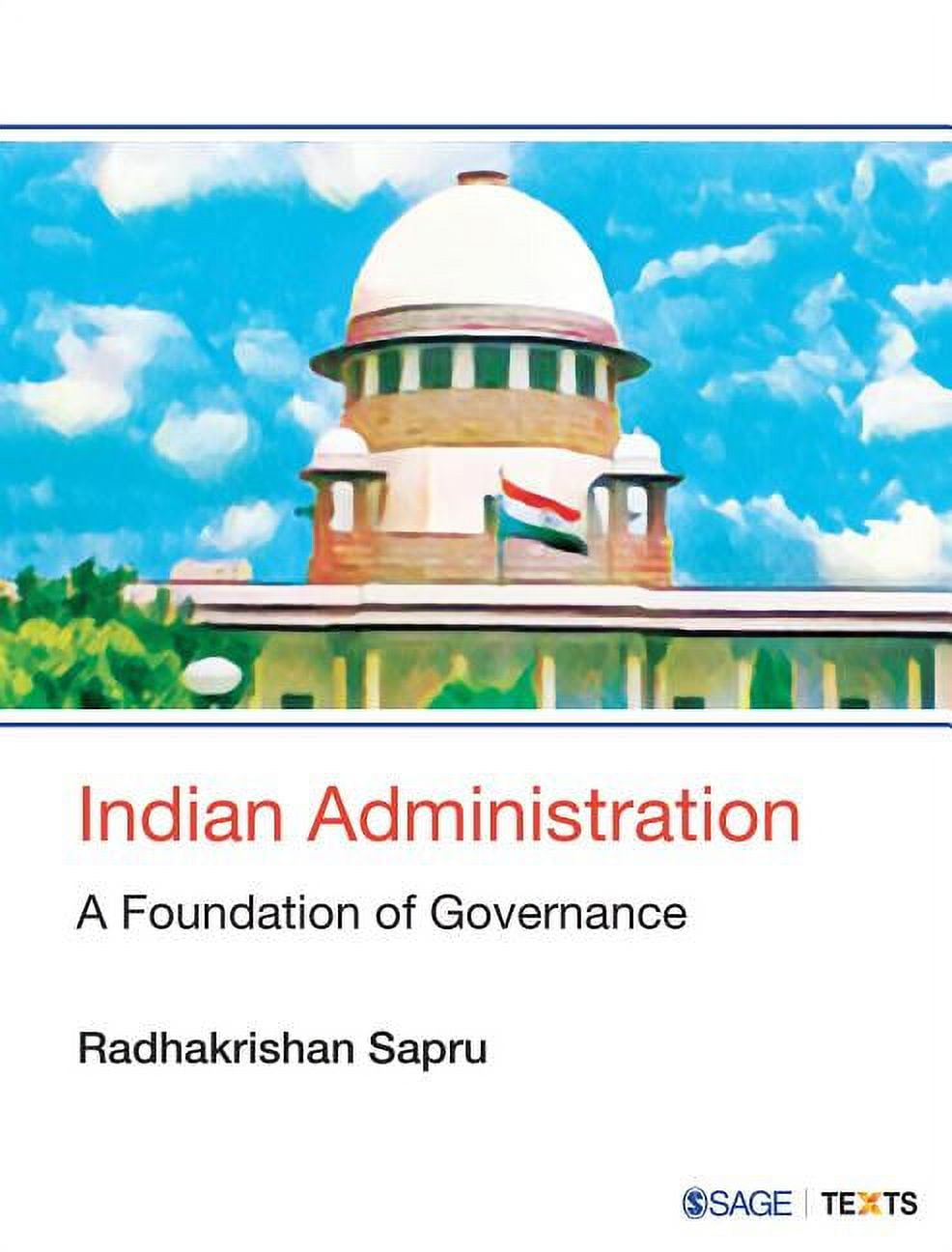 Indian Administration : A Foundation of Governance (Paperback ...
