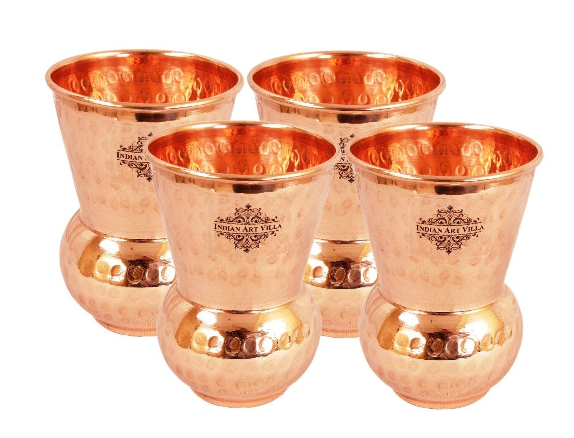 Indian Art Villa Copper Glass - Hammered Mathat Design for Elegant ...