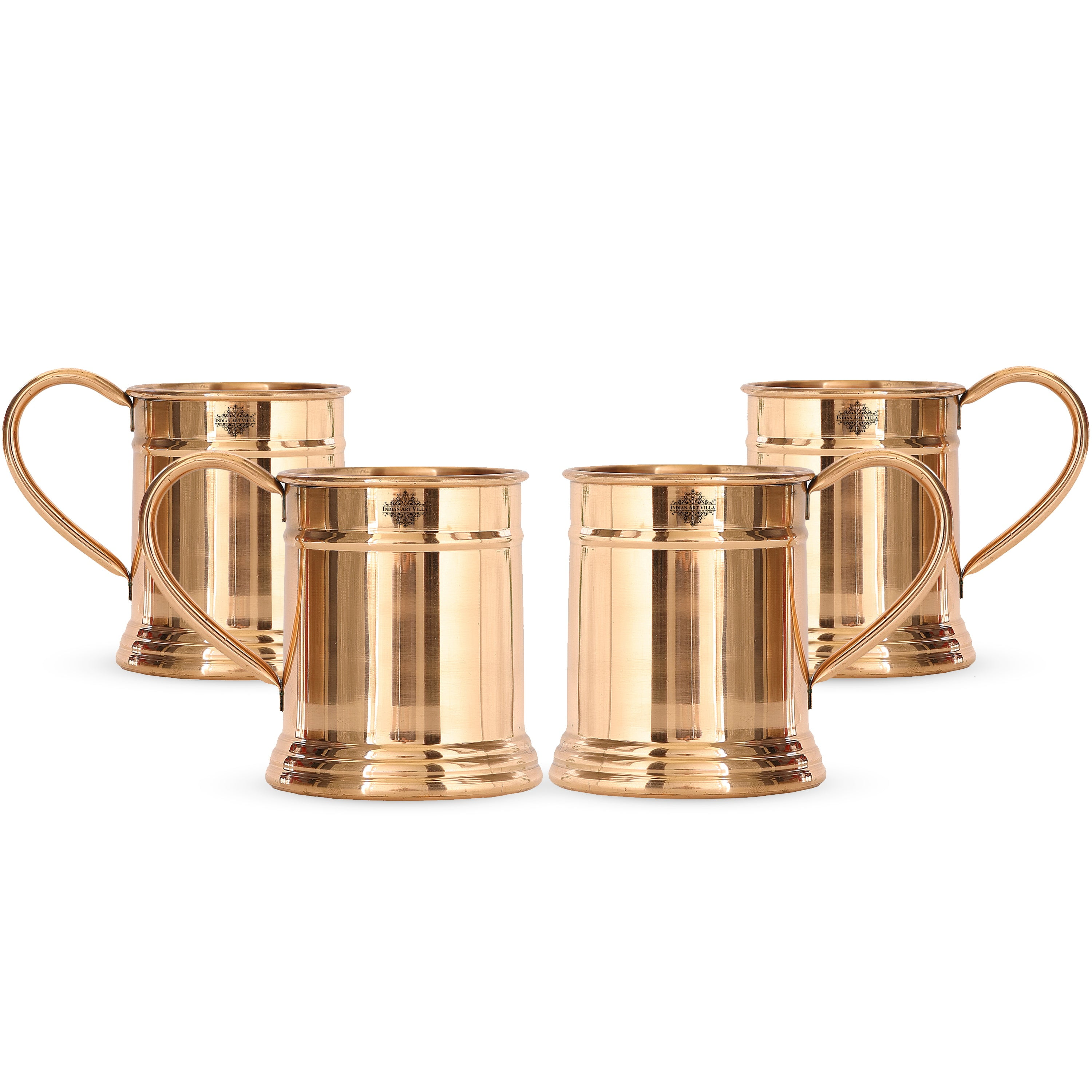Indian Art Villa Copper Moscow Mules Mug - 20.29 oz, Mirror Line ...