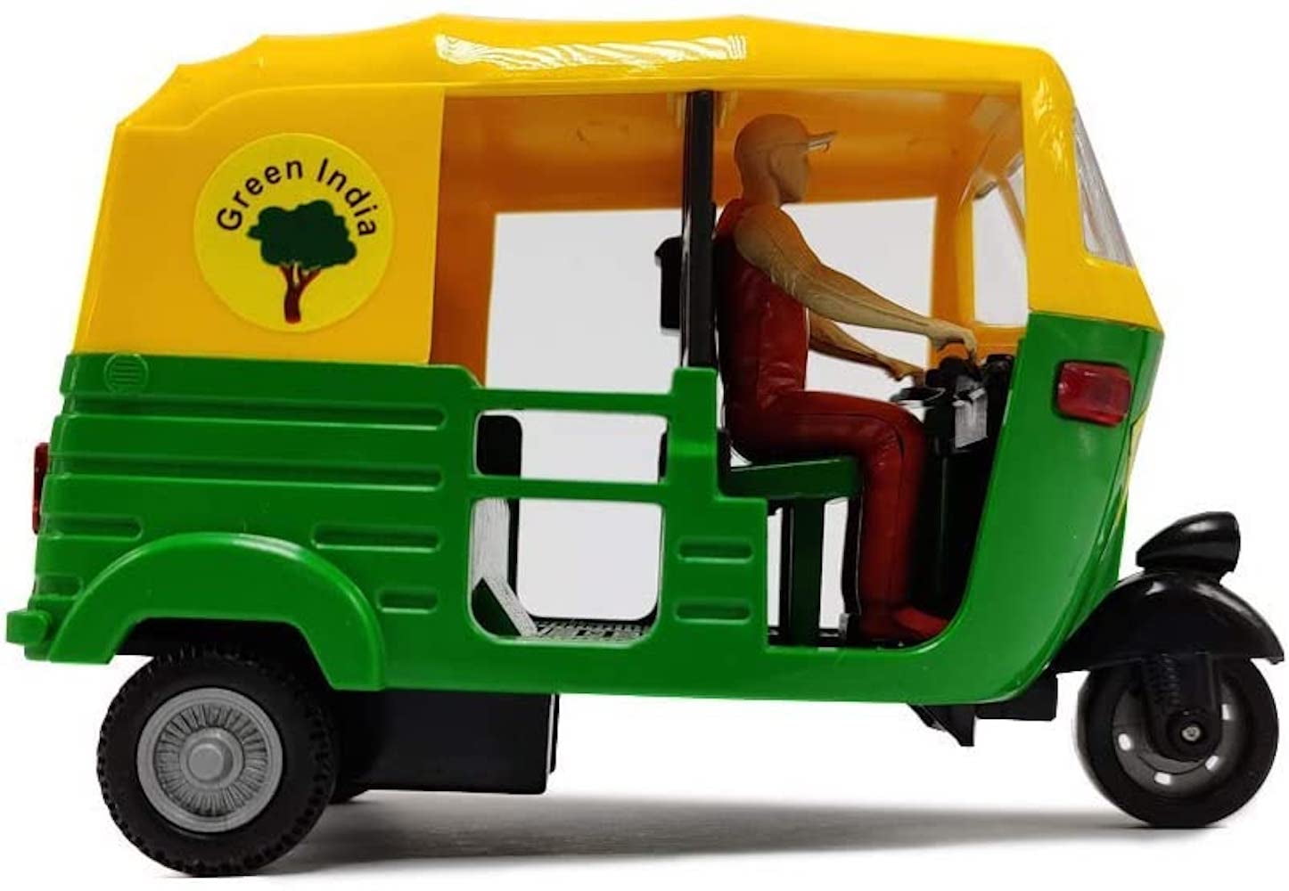 Indian Auto Rickshaw Tuk Tuk Figurine for Home Decoration (Multi Colour ...