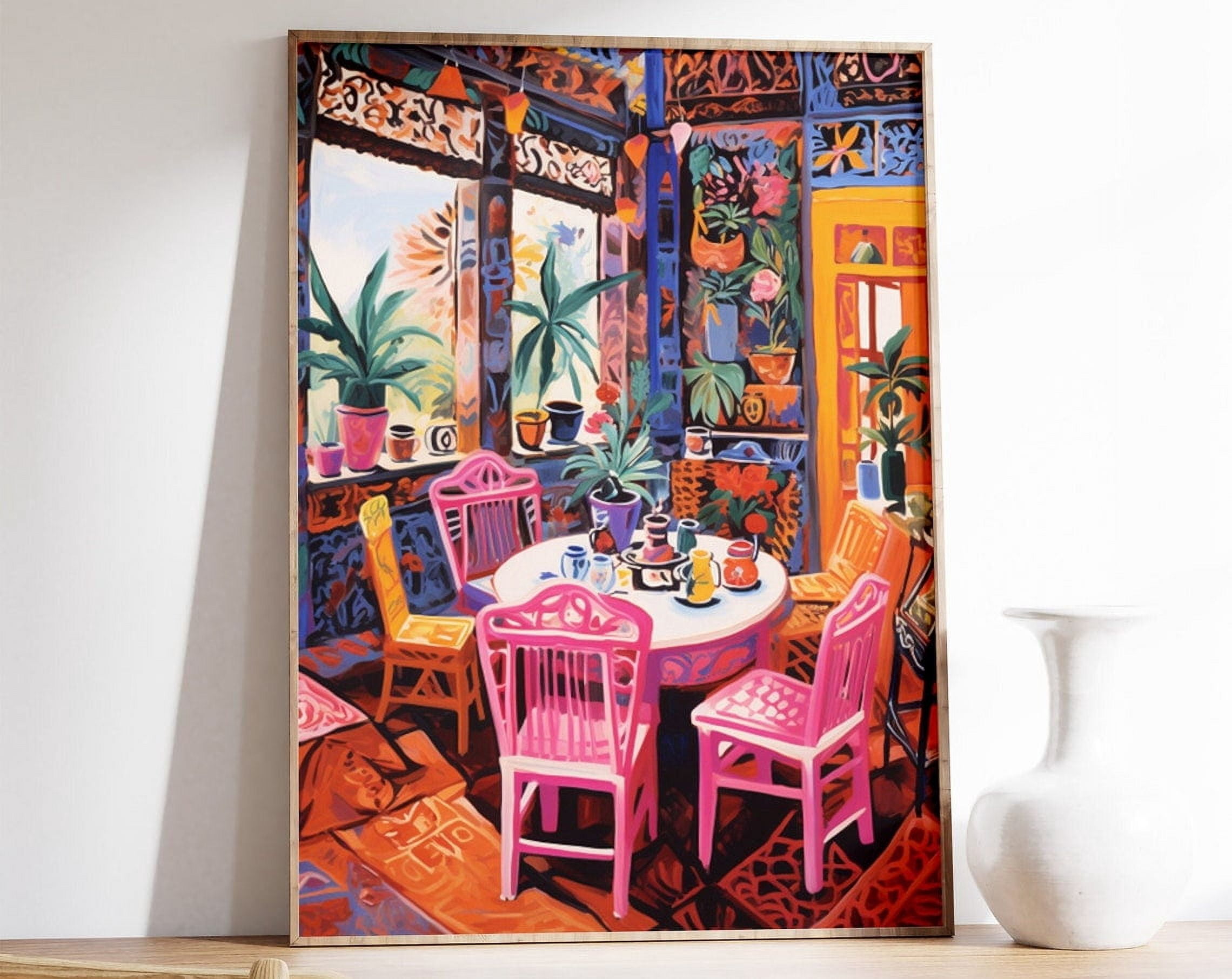 Indian Cafe Print, Traditonal Indian Art, Food And Drink Art, Kitchen ...