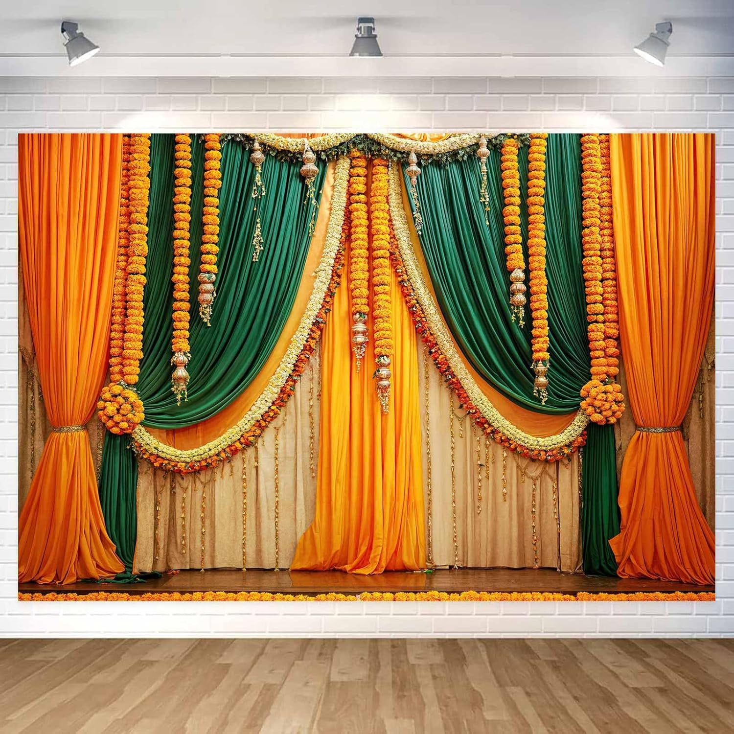 Indian Ceremony Backdrop for Photography Puja Ganpati Backdrop Indian ...
