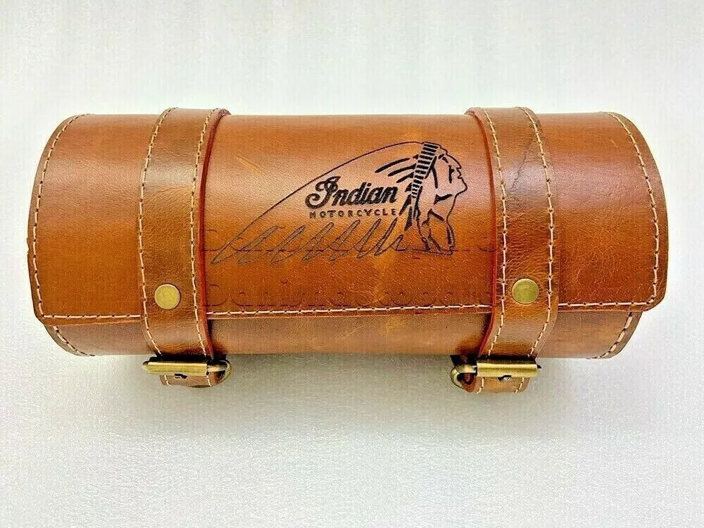 Indian Chief Engraved on Tool Bag For Indian Chief Motorcycles Tan ...