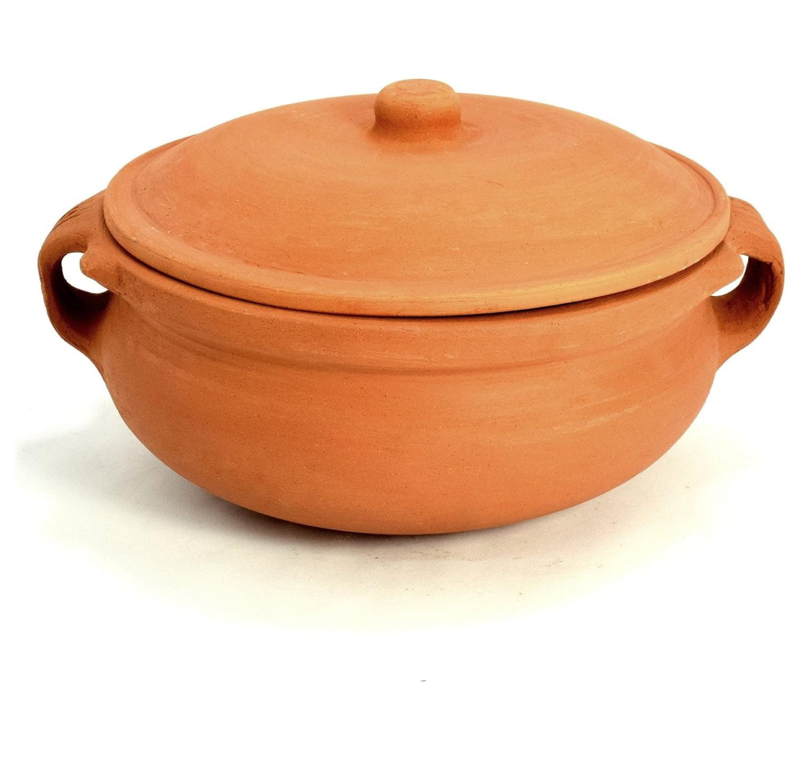 , Indian Clay Curry Pot, Medium, 8 Inch, 1.5 Quarts Terracotta ...