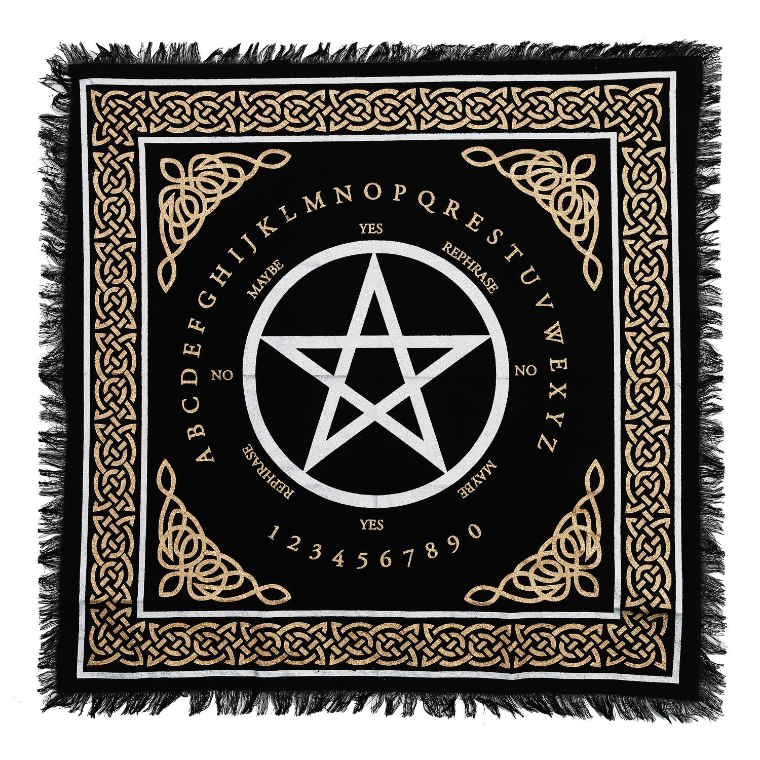 Indian Consigners Altar Cloth Cotton A-Z Spell Pentagram Witchcraft ...