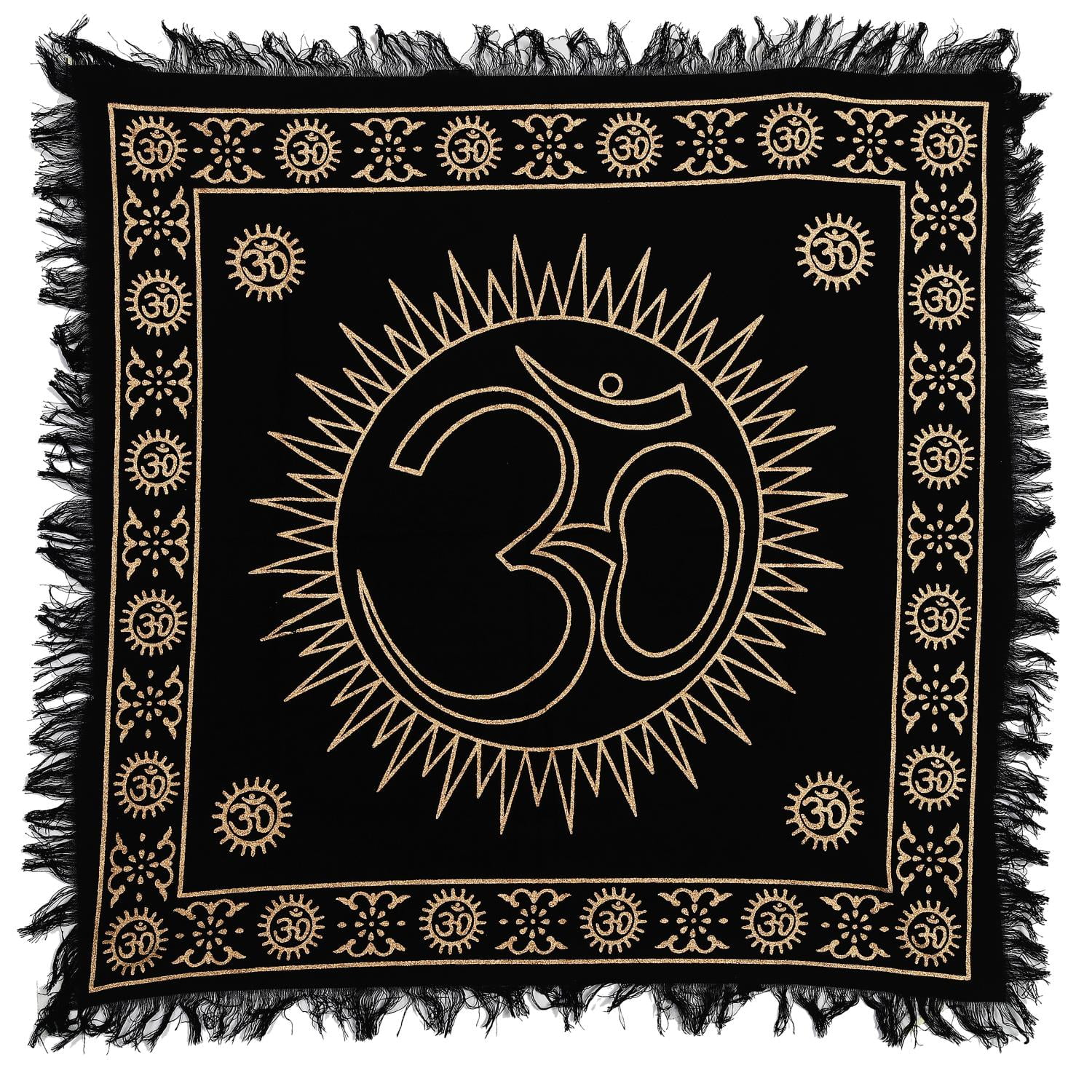 Indian Consigners Cotton Om Square Altar Cloth Altar Cloth Alter ...