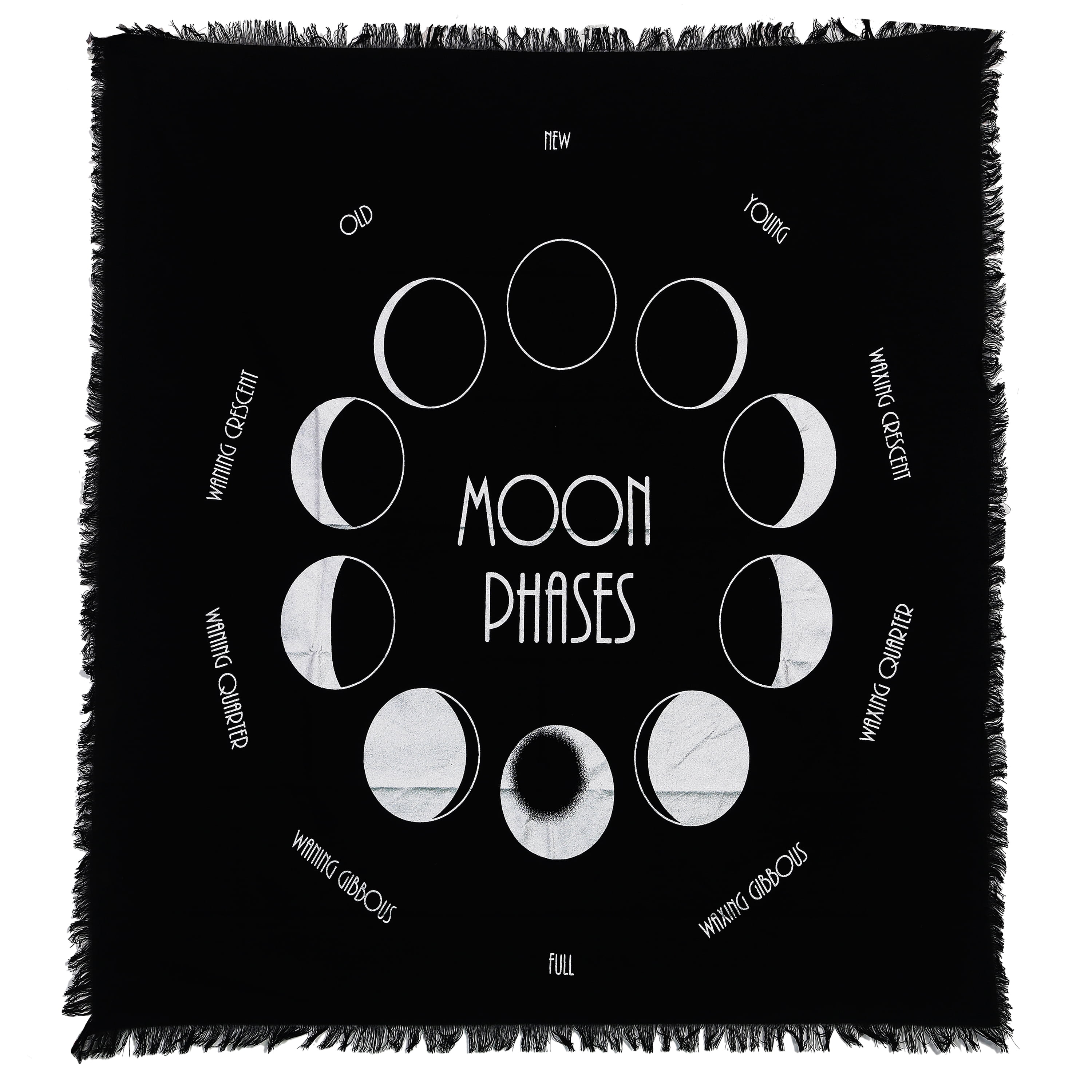 Indian Consigners Moon Phases Table Cloth Altar Cloth Tarot Spread ...