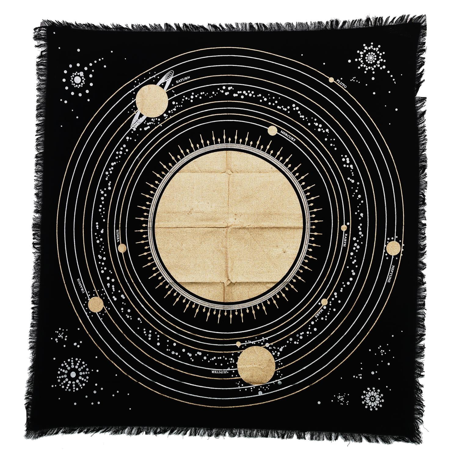 Indian Consigners Solar System Sun, Star & Moon Altar Cloth Witchcraft ...