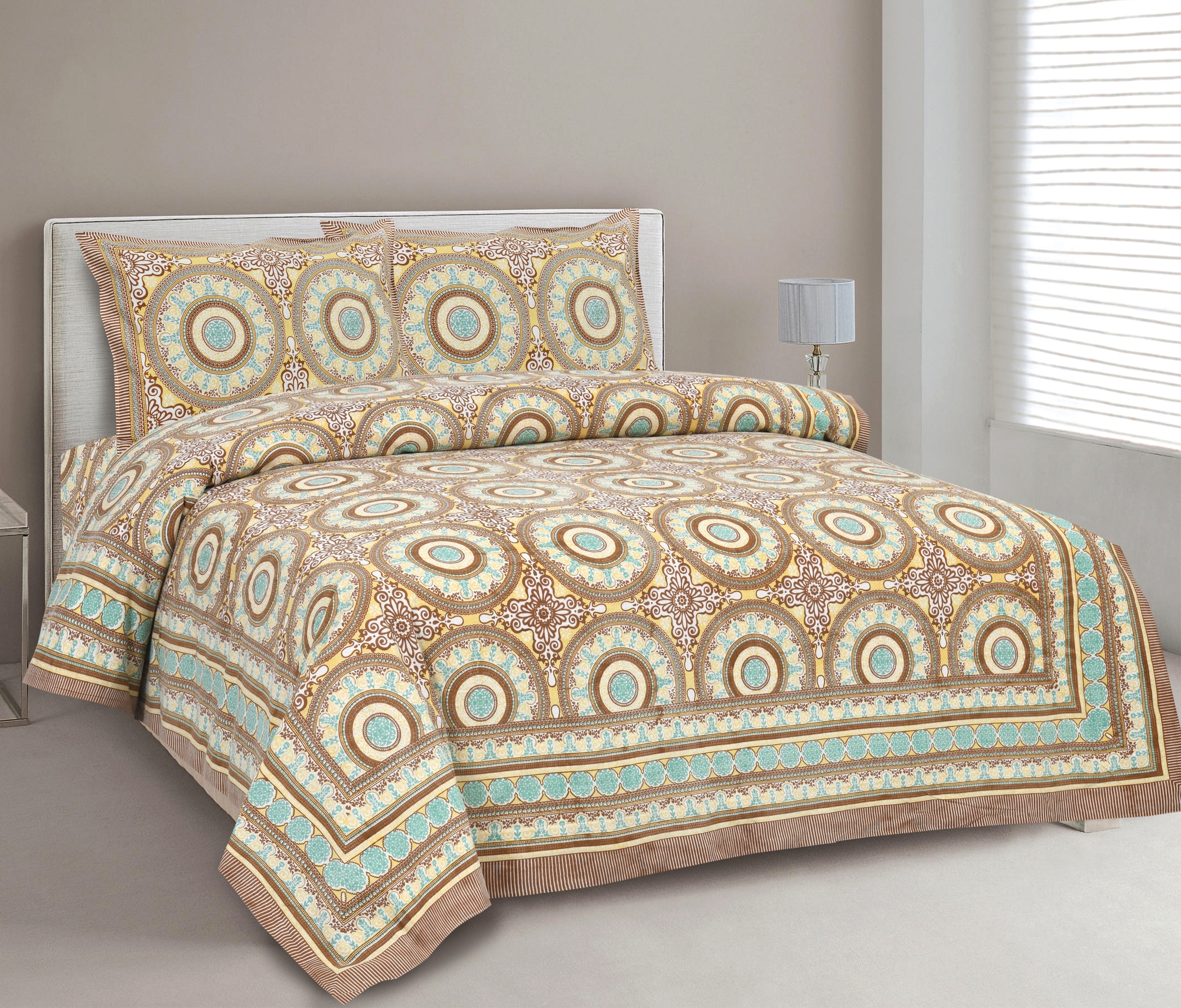 WODREAMS 3-Piece Queen Floral Print Bedspread Set, Yellow - Walmart.com
