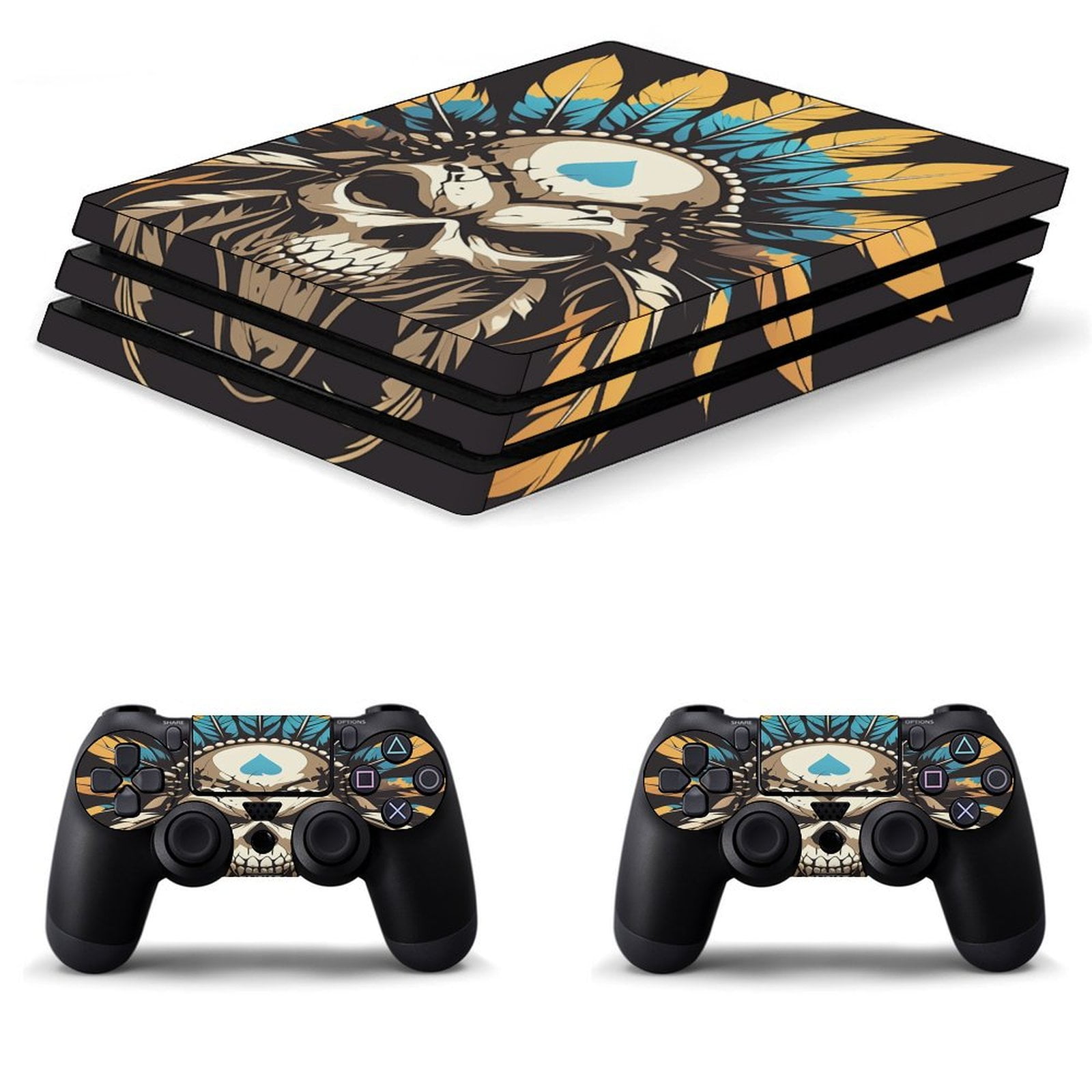 Indian Devil Skull PS4/PS4 Pro/PS4 Slim Skin Sticker For Console And ...