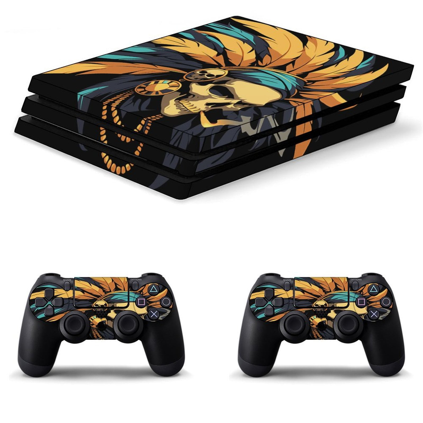 Indian Devil Skull PS4/PS4 Pro/PS4 Slim Skin Sticker For Console And ...