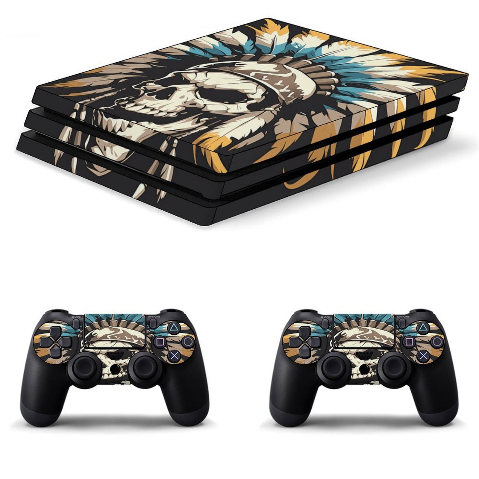 Indian Devil Skull PS4/PS4 Pro/PS4 Slim Skin Sticker For Console And ...