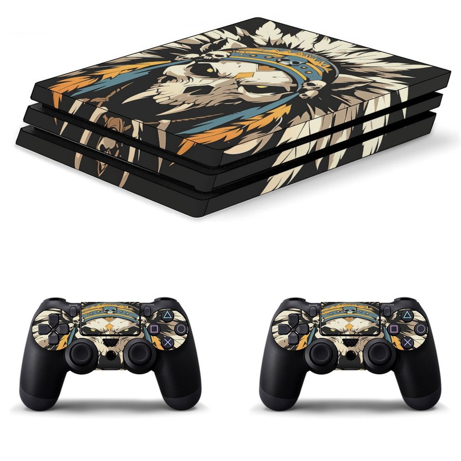 Indian Devil Skull PS4/PS4 Pro/PS4 Slim Skin Sticker For Console And ...