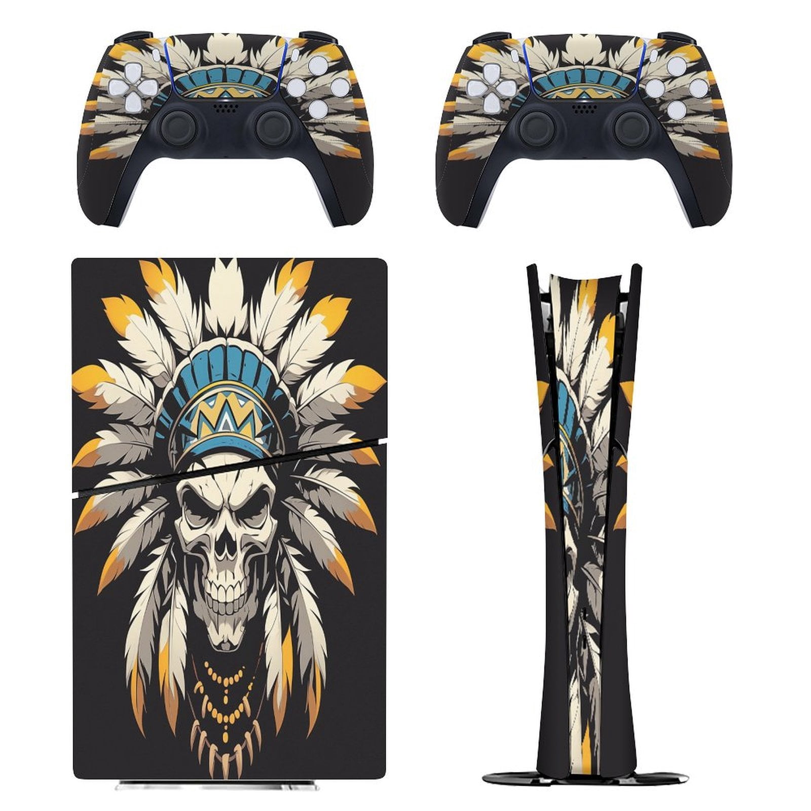 Indian Devil Skull PS5/PS5 Pro/PS5 Slim Digital Disc Skin Sticker For ...