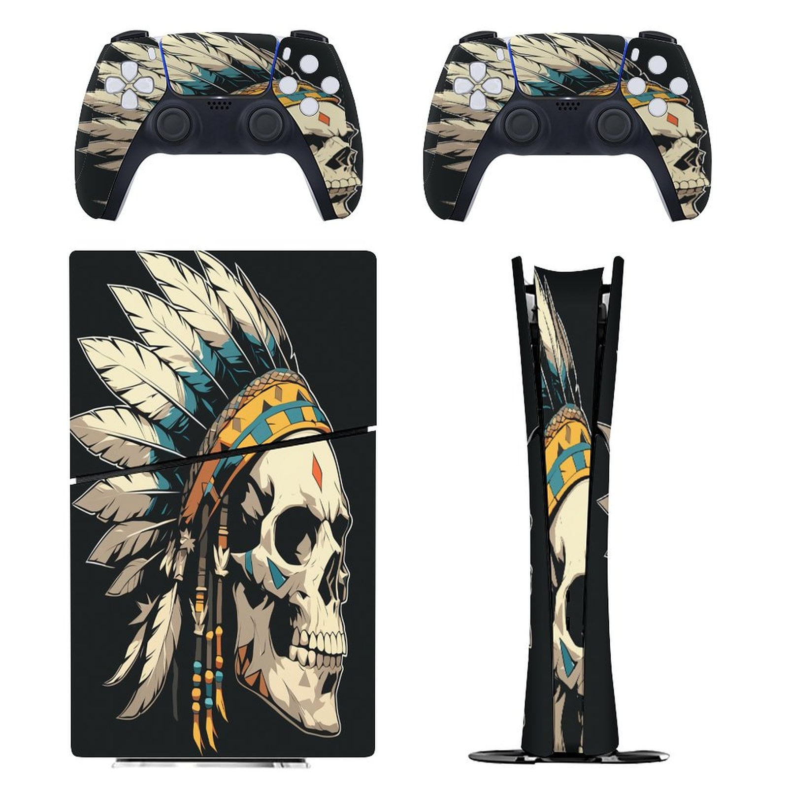 Indian Devil Skull PS5/PS5 Pro/PS5 Slim Digital Disc Skin Sticker For ...