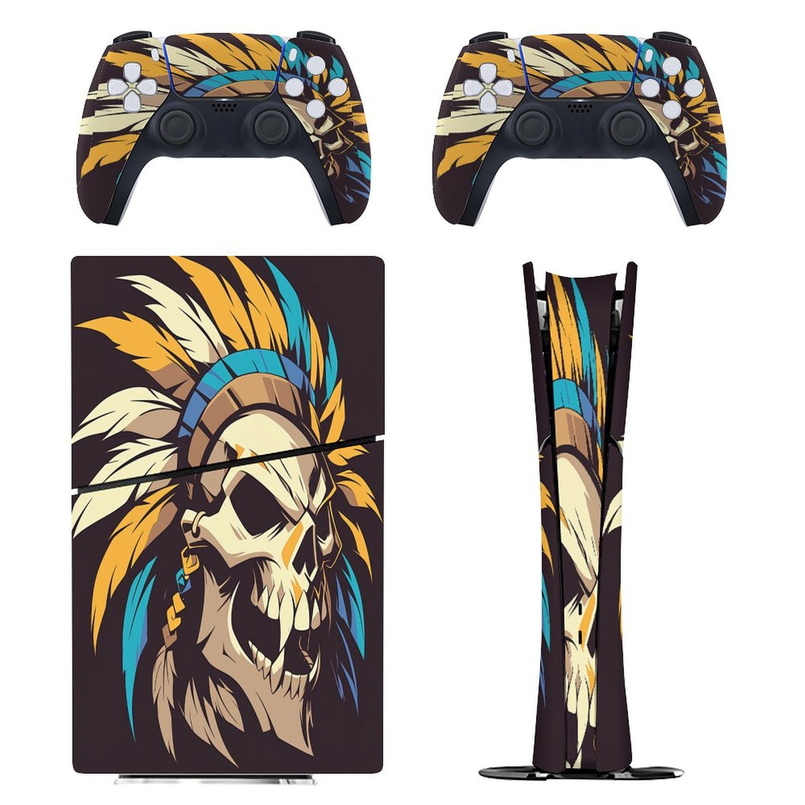 Indian Devil Skull PS5/PS5 Pro/PS5 Slim Digital Disc Skin Sticker For ...