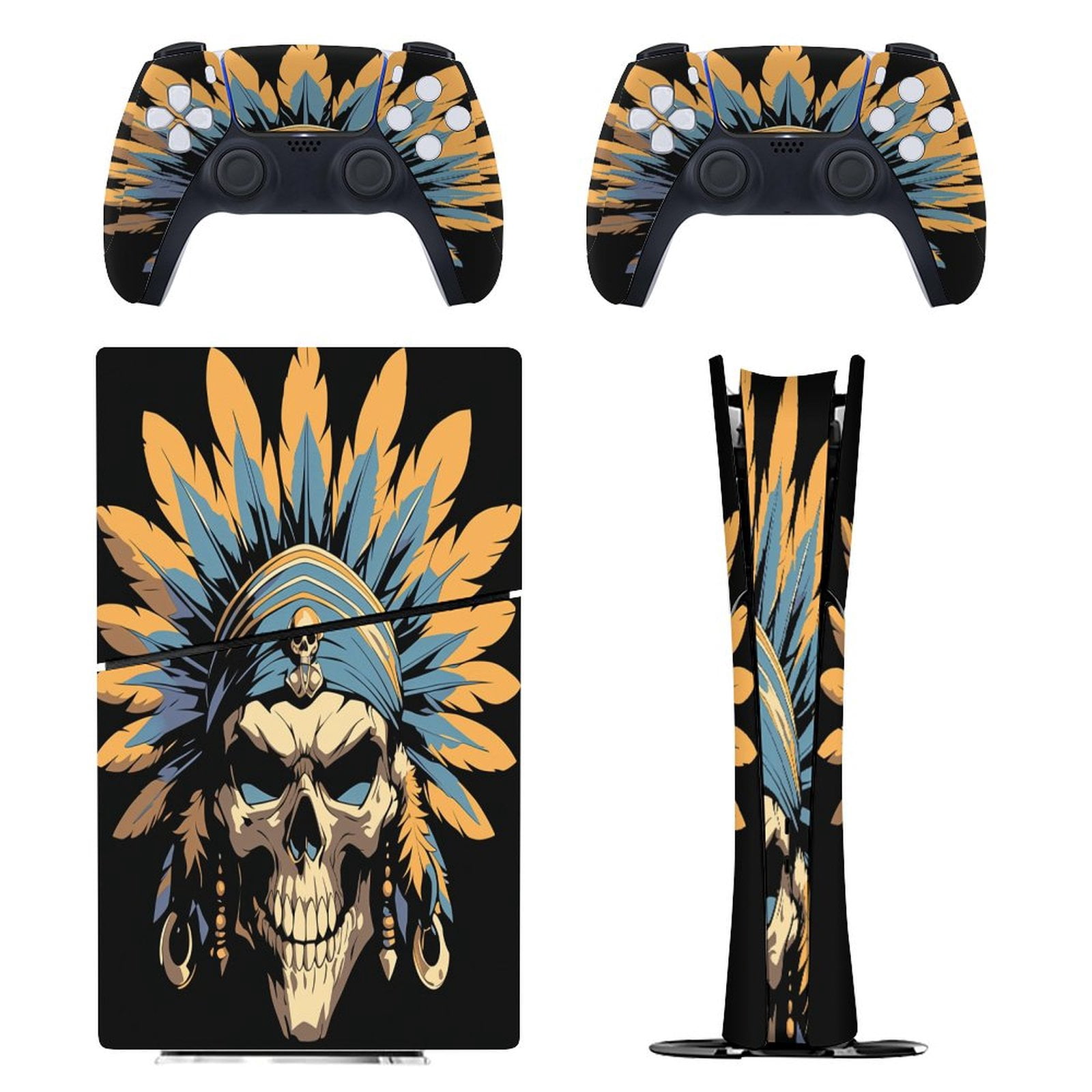 Indian Devil Skull PS5/PS5 Pro/PS5 Slim Digital Disc Skin Sticker For ...
