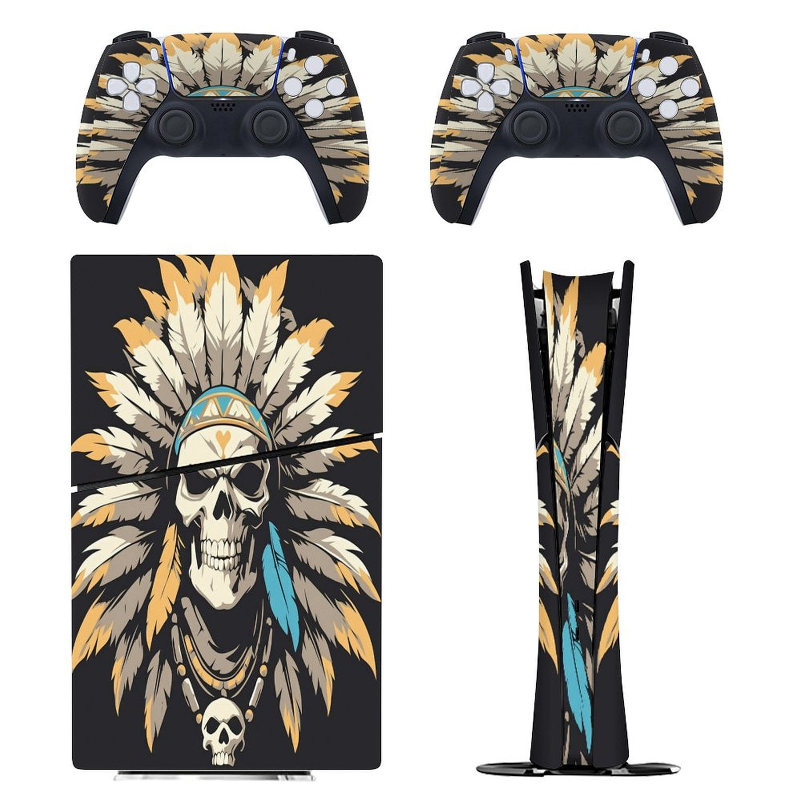 Indian Devil Skull PS5/PS5 Pro/PS5 Slim Digital Disc Skin Sticker For ...