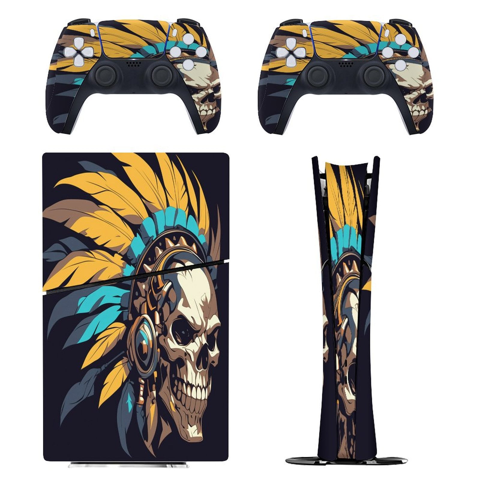 Indian Devil Skull PS5/PS5 Pro/PS5 Slim Digital Disc Skin Sticker For ...