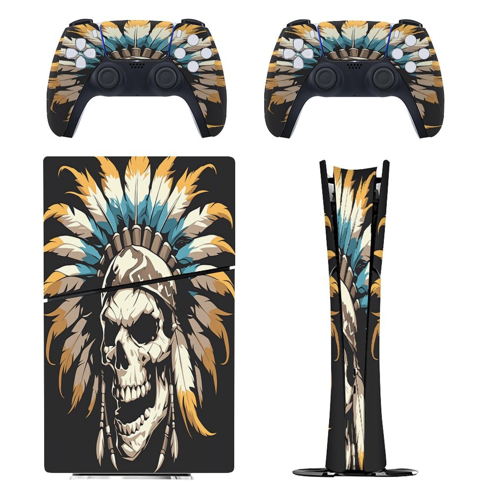 Indian Devil Skull PS5/PS5 Pro/PS5 Slim Digital Disc Skin Sticker For ...
