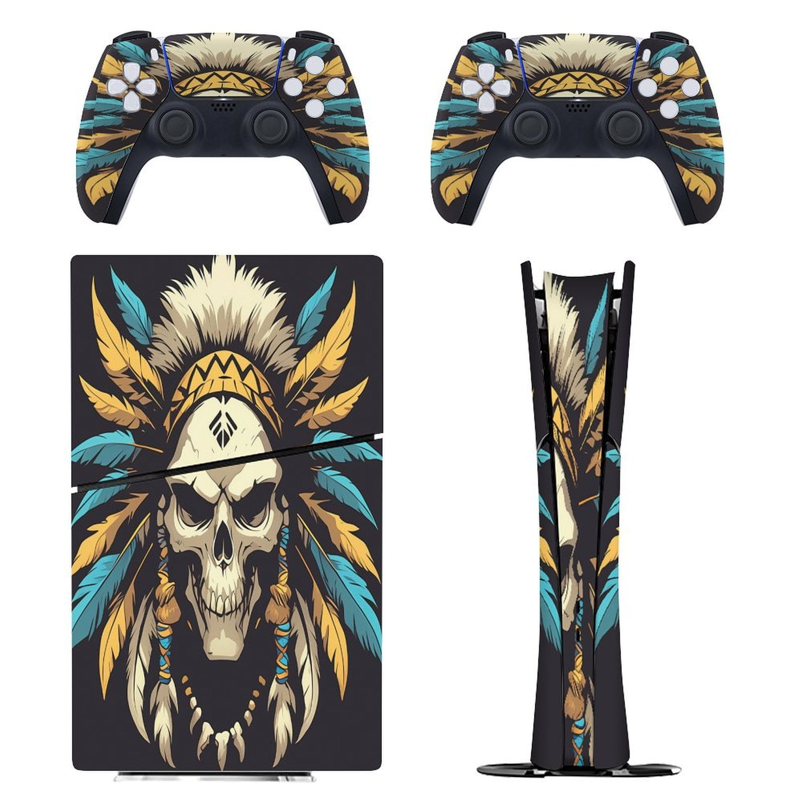 Indian Devil Skull PS5/PS5 Pro/PS5 Slim Digital Disc Skin Sticker For ...