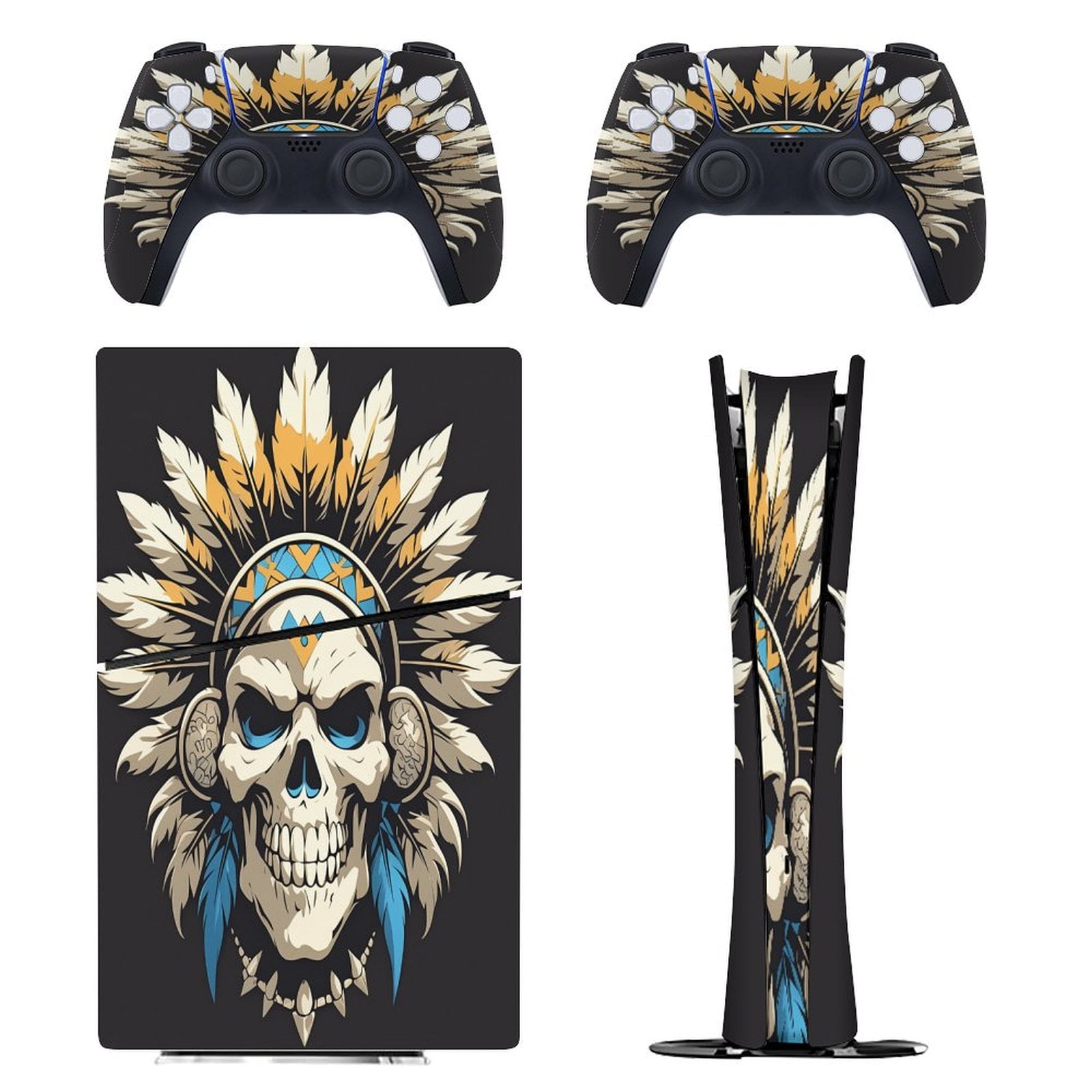 Indian Devil Skull PS5/PS5 Pro/PS5 Slim Digital Disc Skin Sticker For ...