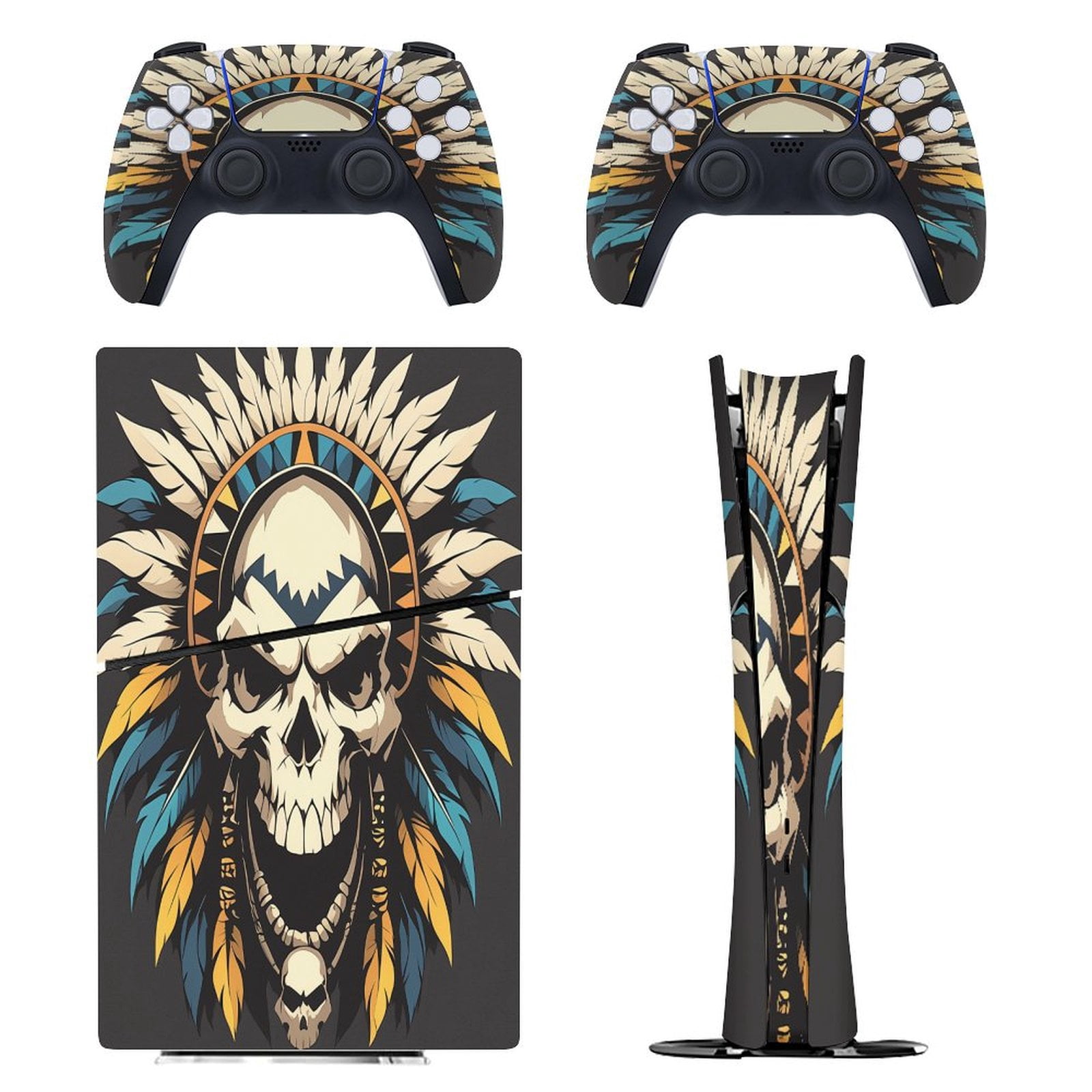 Indian Devil Skull PS5/PS5 Pro/PS5 Slim Digital Disc Skin Sticker For ...