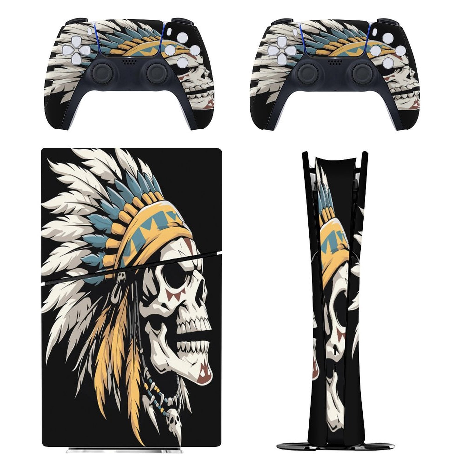 Indian Devil Skull PS5/PS5 Pro/PS5 Slim Digital Disc Skin Sticker For ...